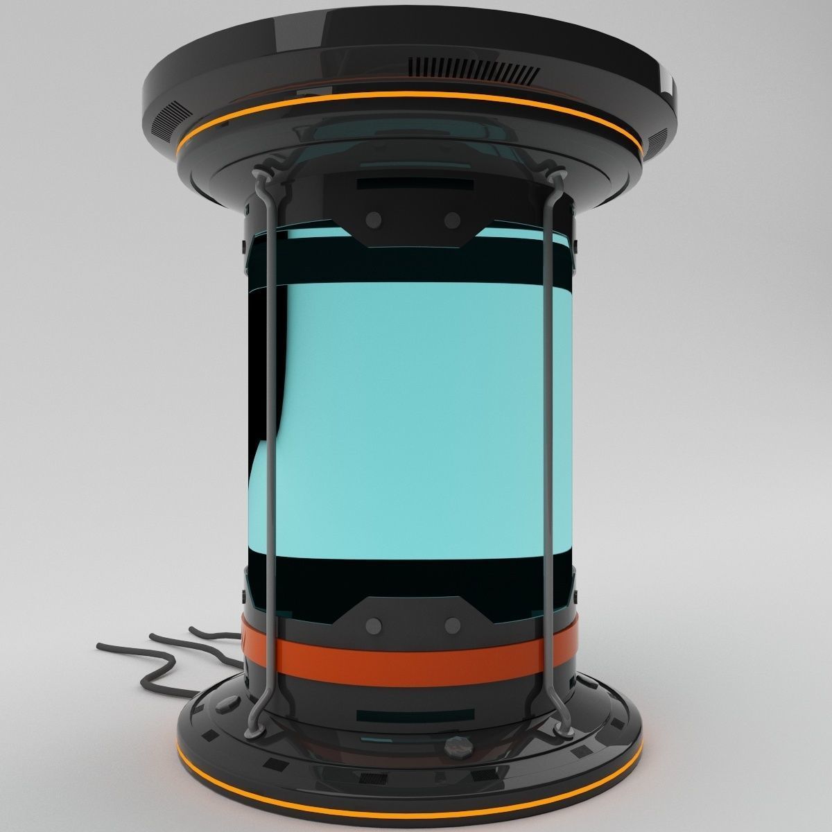 Science fiction experiment capsule free VR / AR / low-poly 3D model ...