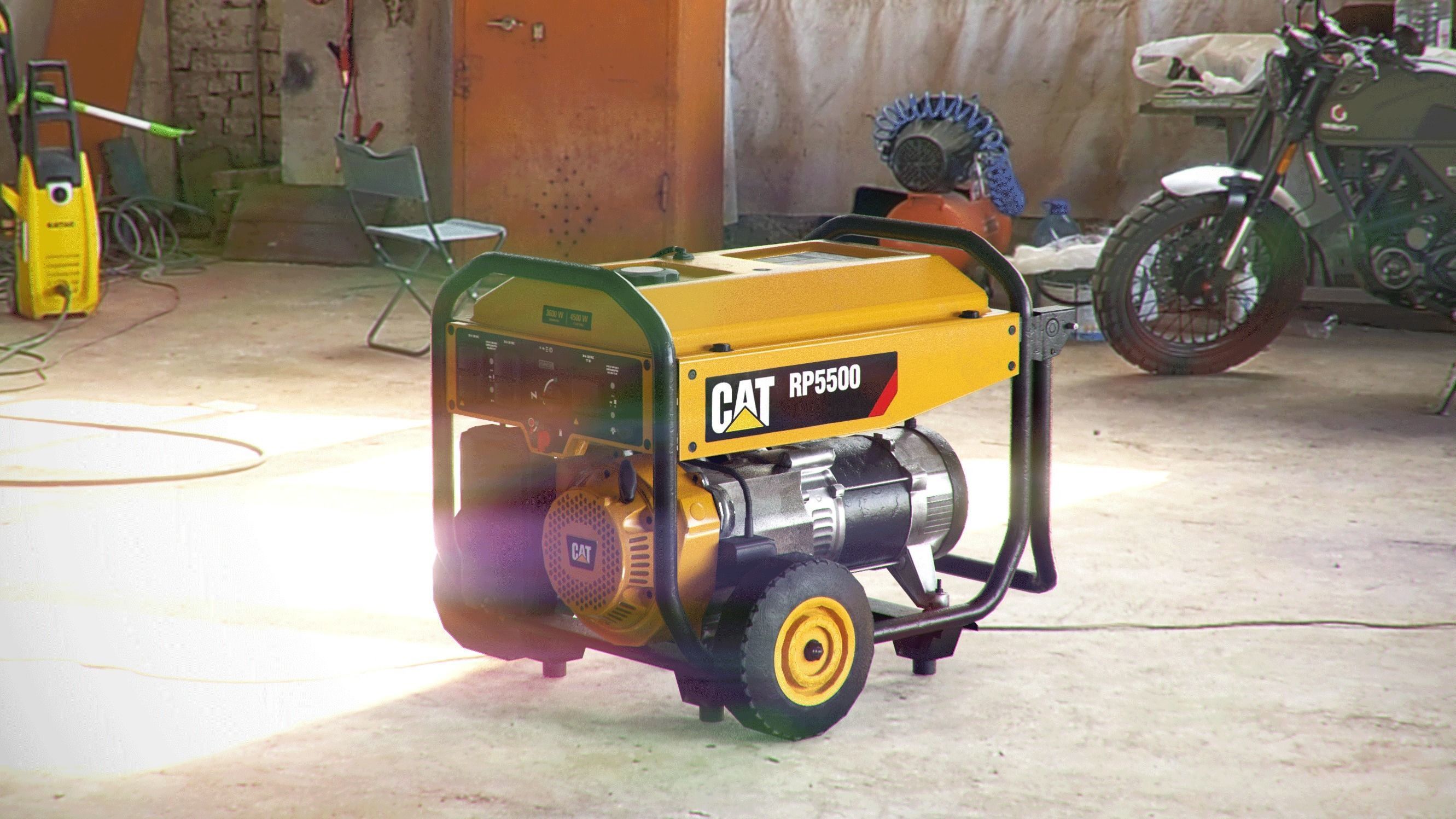 3D model Electric generator - CAT RP 5500 VR / AR / low-poly | CGTrader