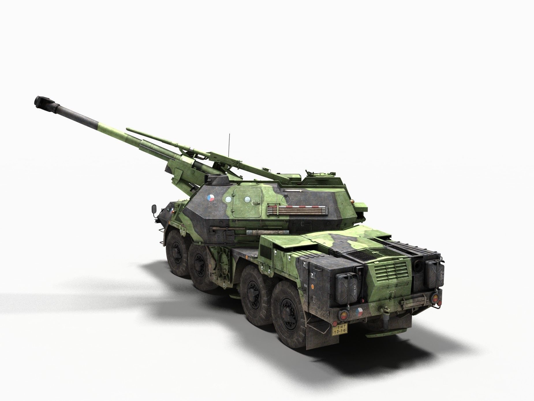 152mm SpGH DANA 3D model | CGTrader