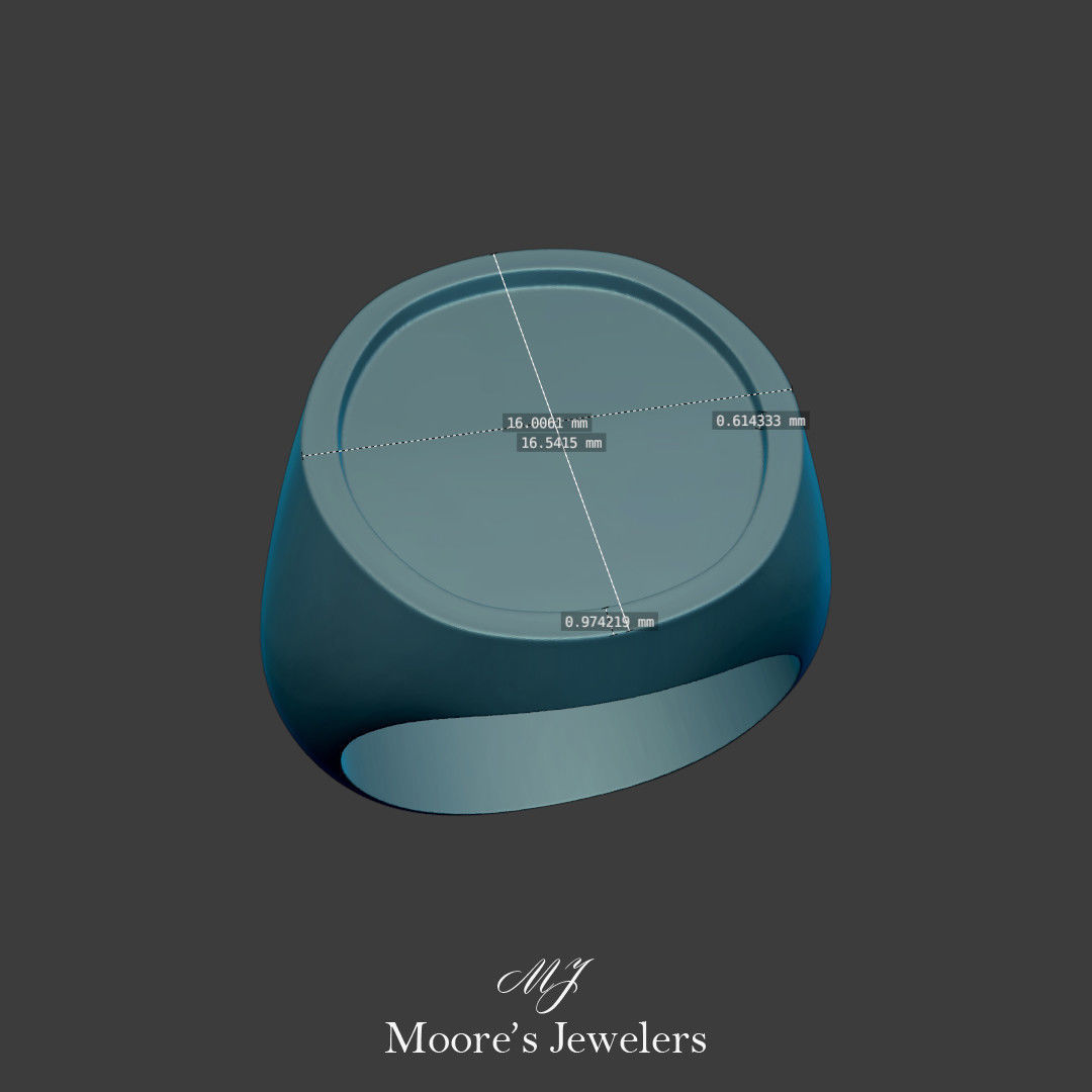 Signet Ring 3d Model Stl File 3D model 3D printable | CGTrader