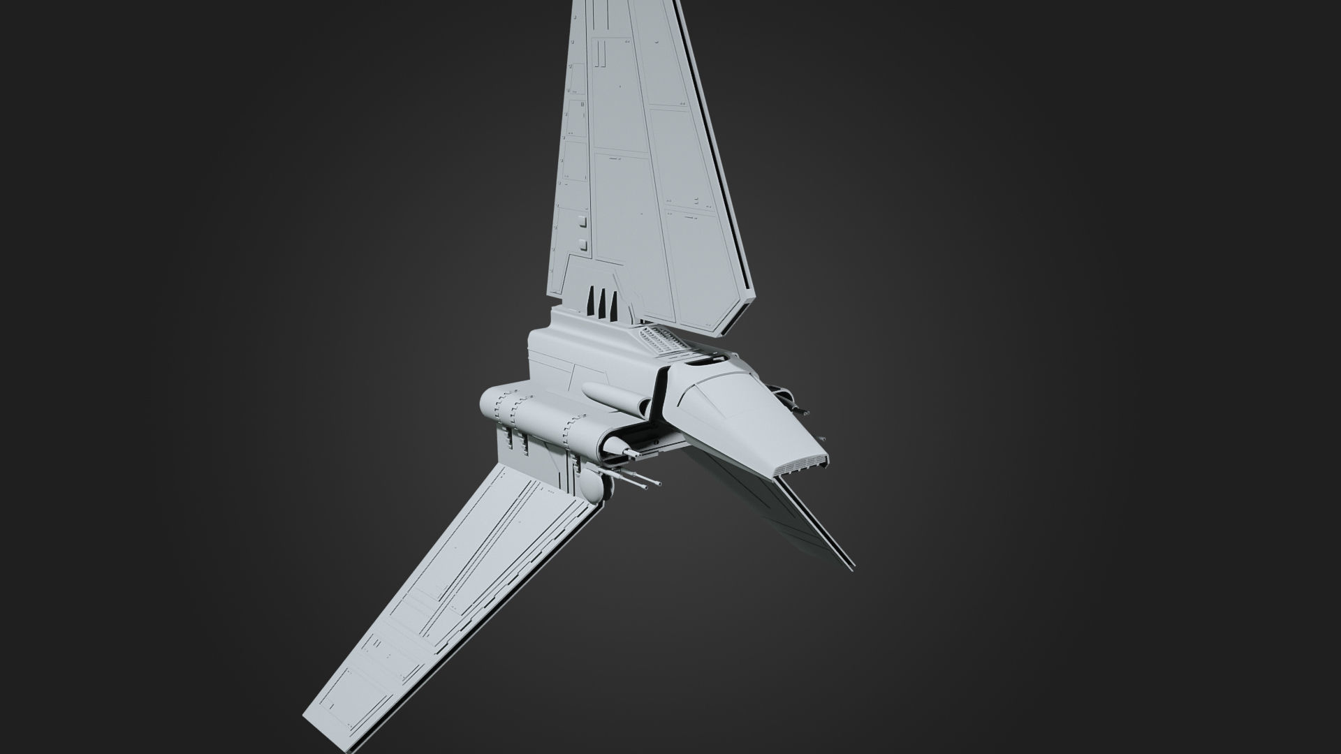 Imperial Shuttle 3D model | CGTrader