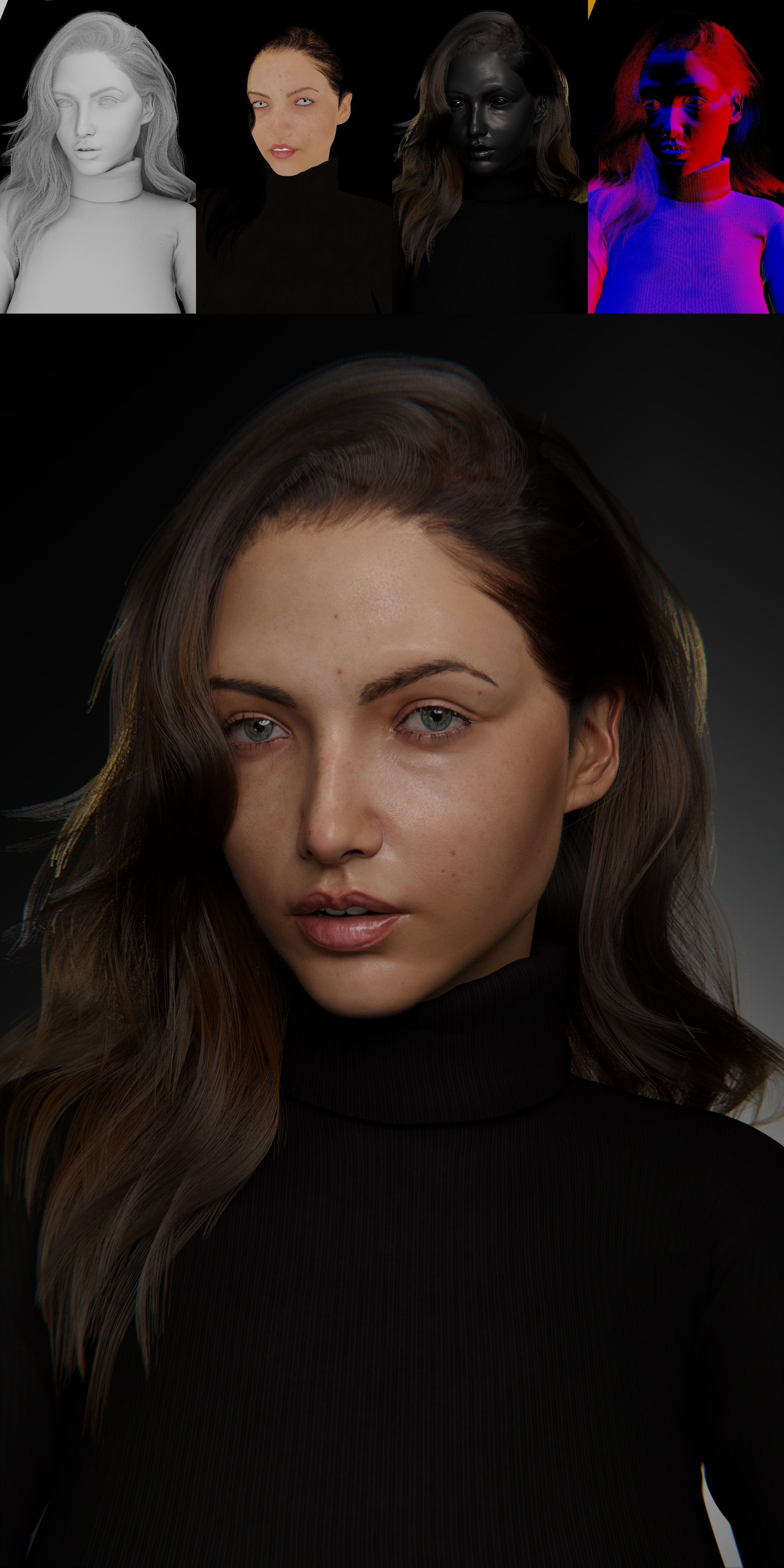 Digital Headshot - Yolanda 3D asset | CGTrader
