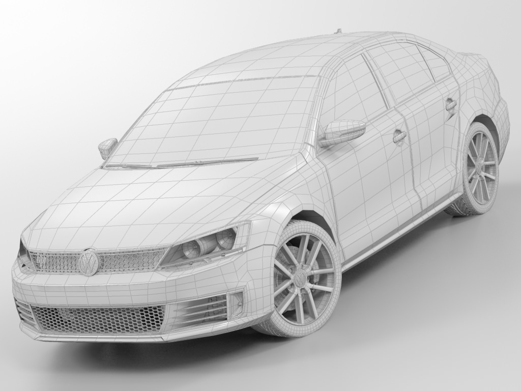 VW Jetta GLI 2012 3D model | CGTrader