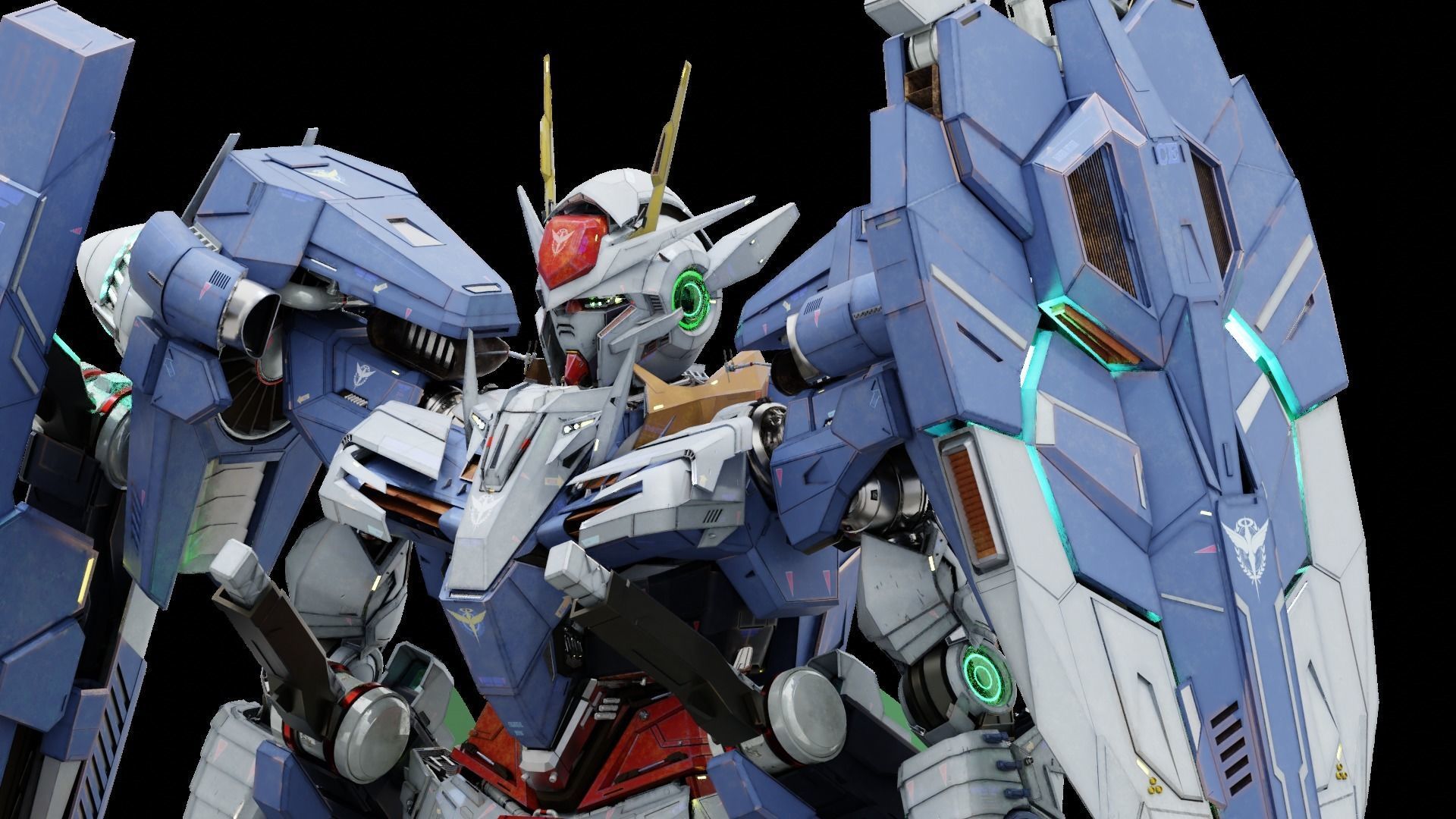 GN-0000GNHW7SG 00 Gundam Seven SwordG 3D 3D model rigged | CGTrader