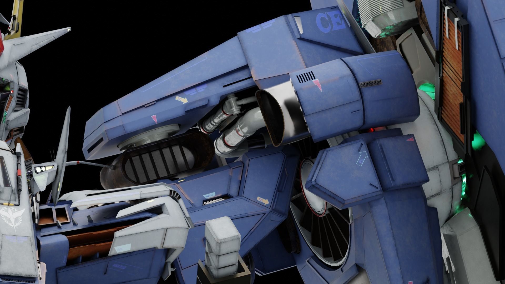 GN-0000GNHW7SG 00 Gundam Seven SwordG 3D 3D model rigged | CGTrader