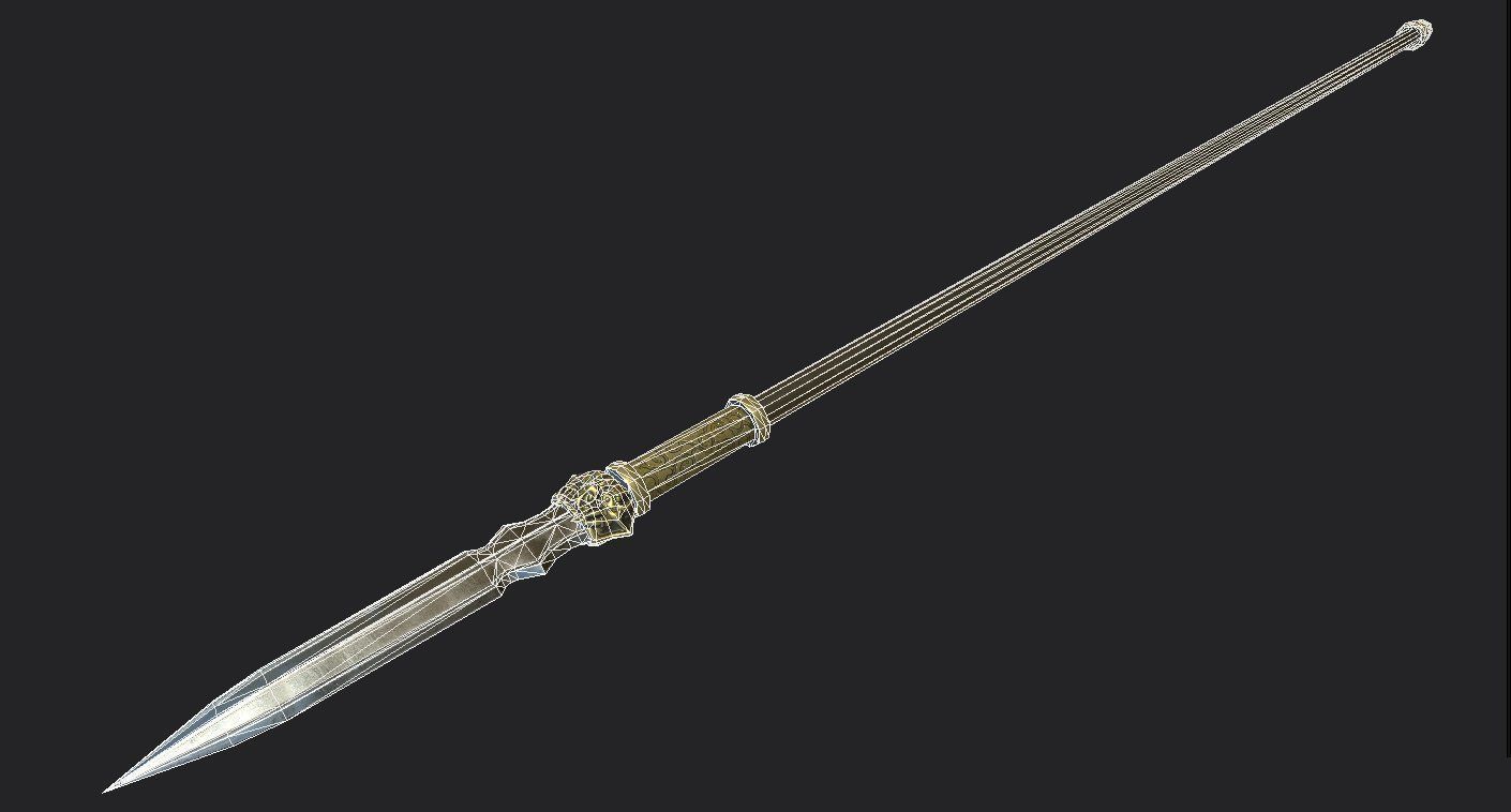 3D model Ancient chinese weapon pike VR / AR / low-poly | CGTrader