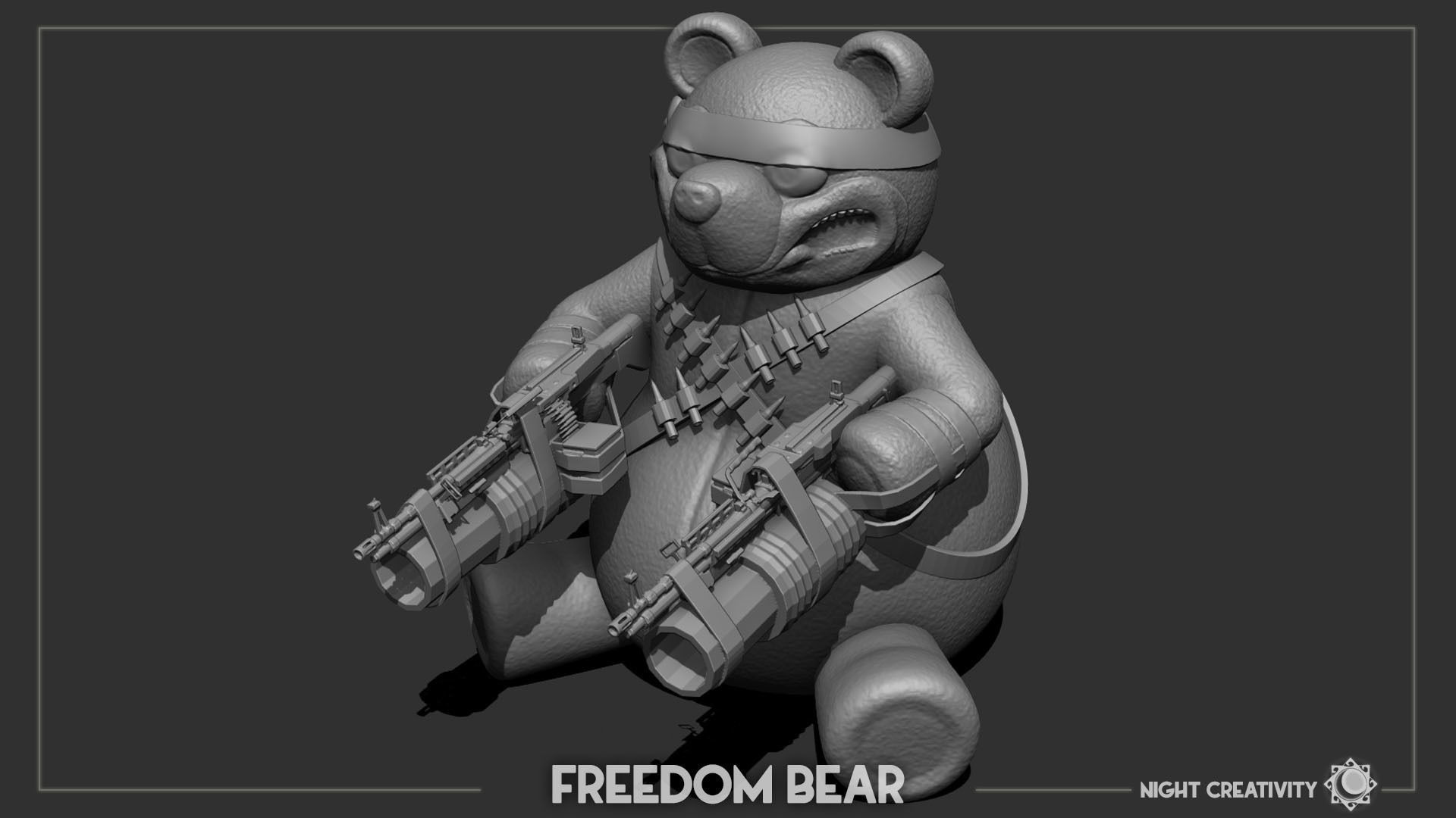 Freedom Bear from Deadrising sculpt 3D model 3D printable | CGTrader