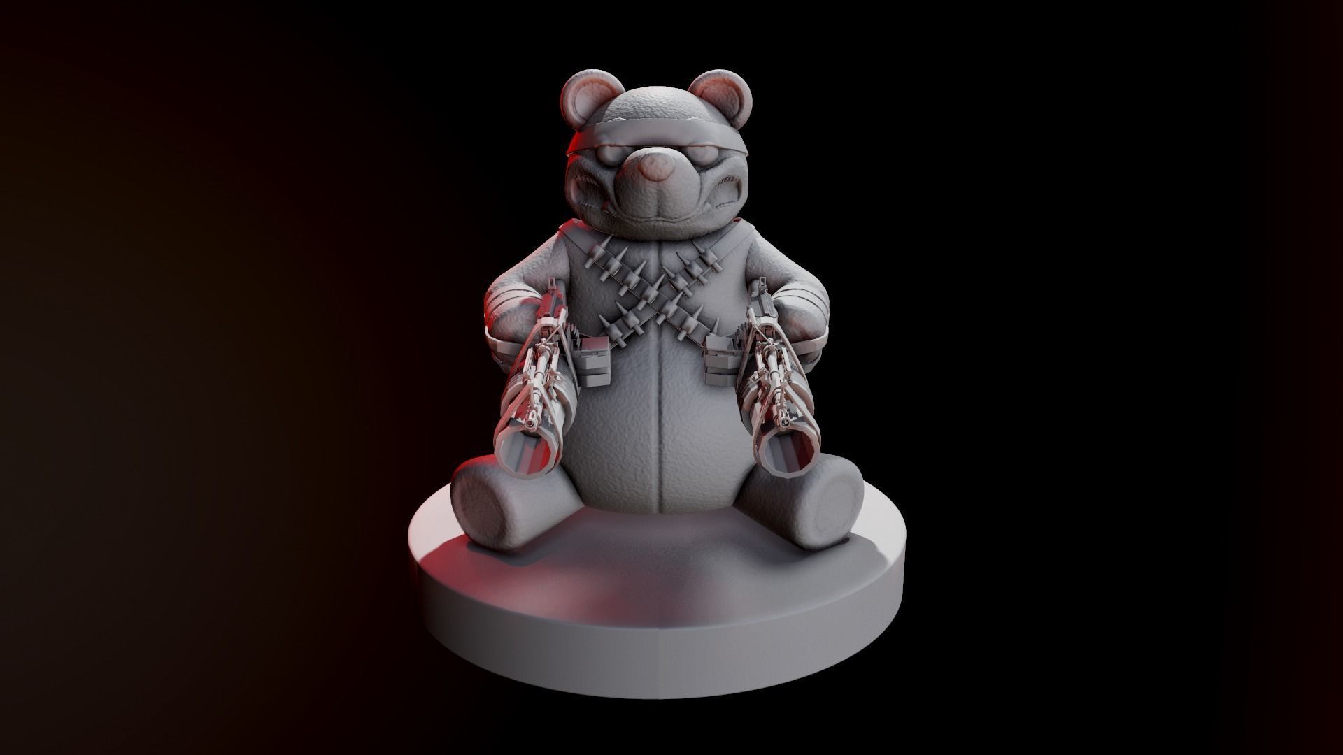 Freedom Bear from Deadrising sculpt 3D model 3D printable | CGTrader