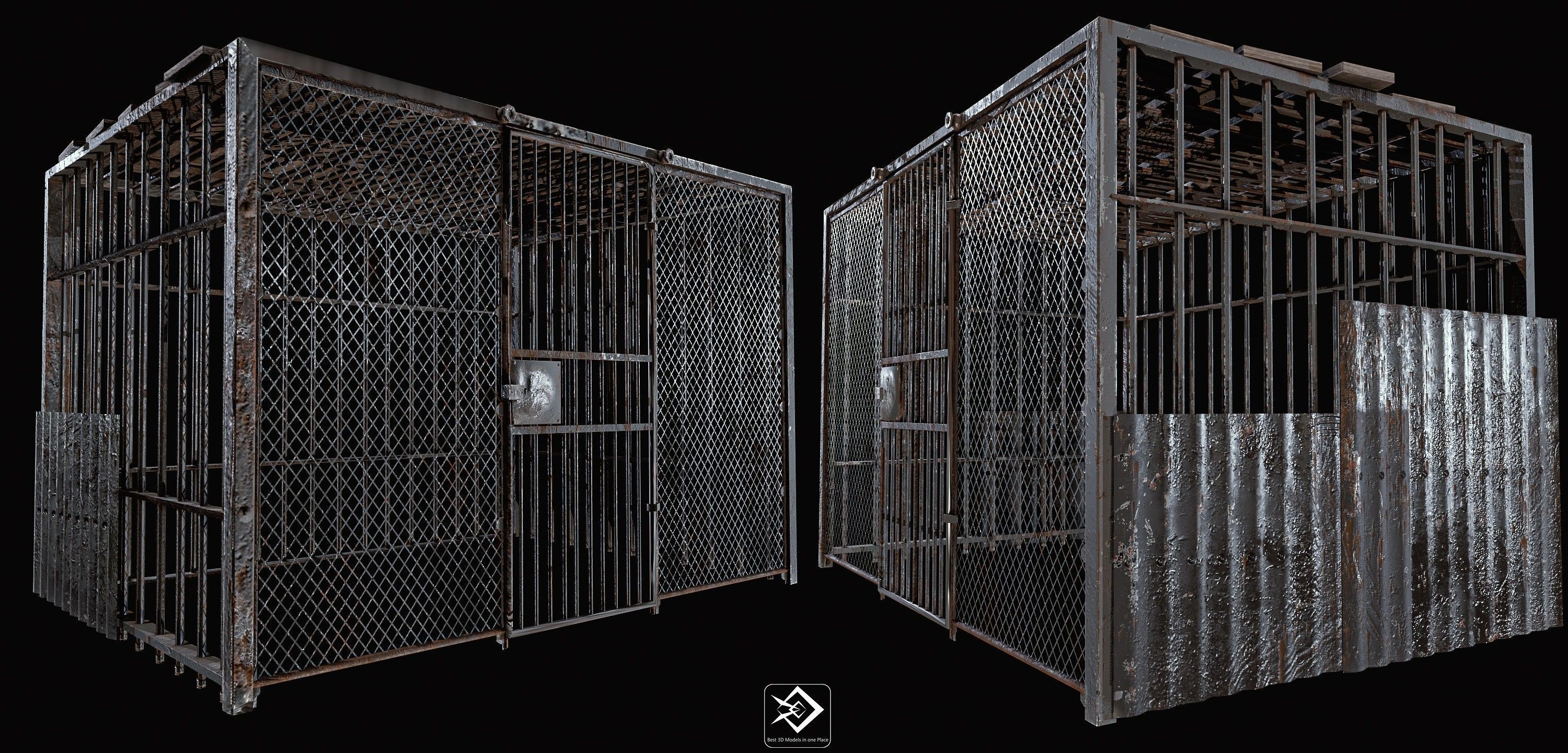 3D model outdoor prison cell VR / AR / low-poly | CGTrader