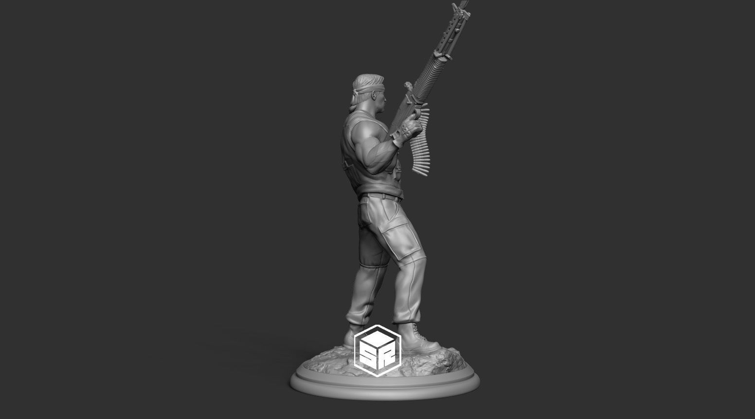 Soldier man with gun 3D model 3D printable | CGTrader
