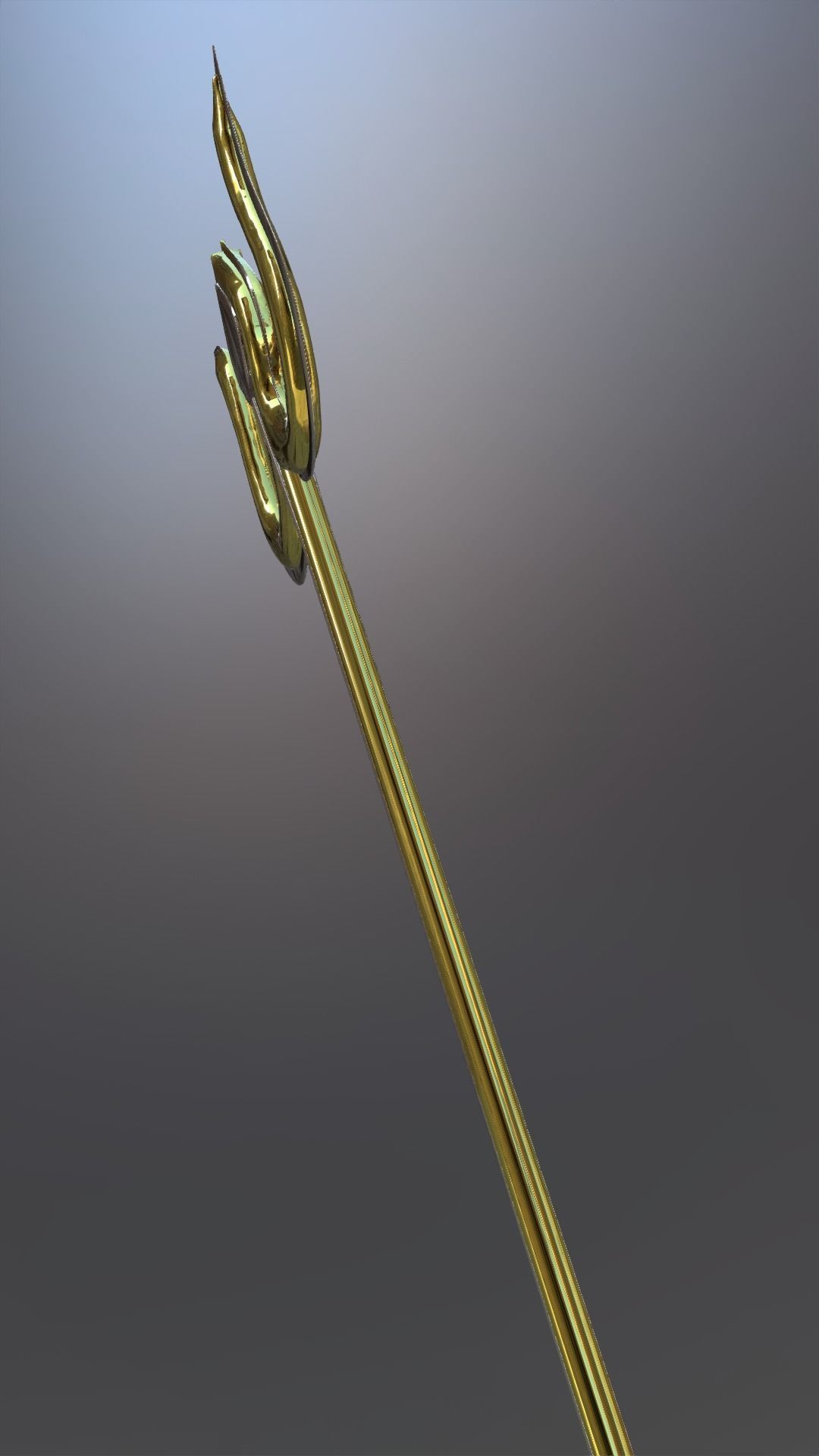 Holy Trident of Lord Shiva - Holy weapon trishool - Trident 3D model ...