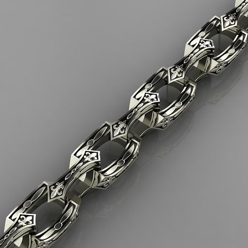 Chain or bracelet 3D model 3D printable | CGTrader