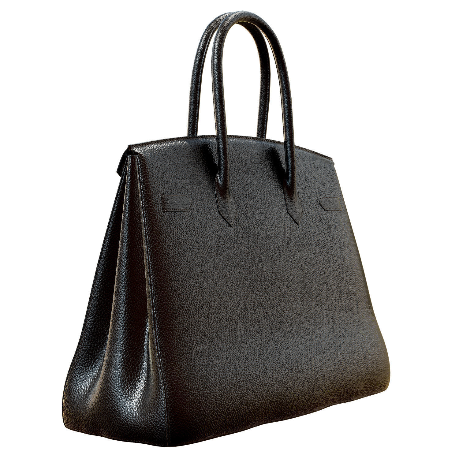 3D model Hermes Birkin Bag Black Leather VR / AR / low-poly | CGTrader