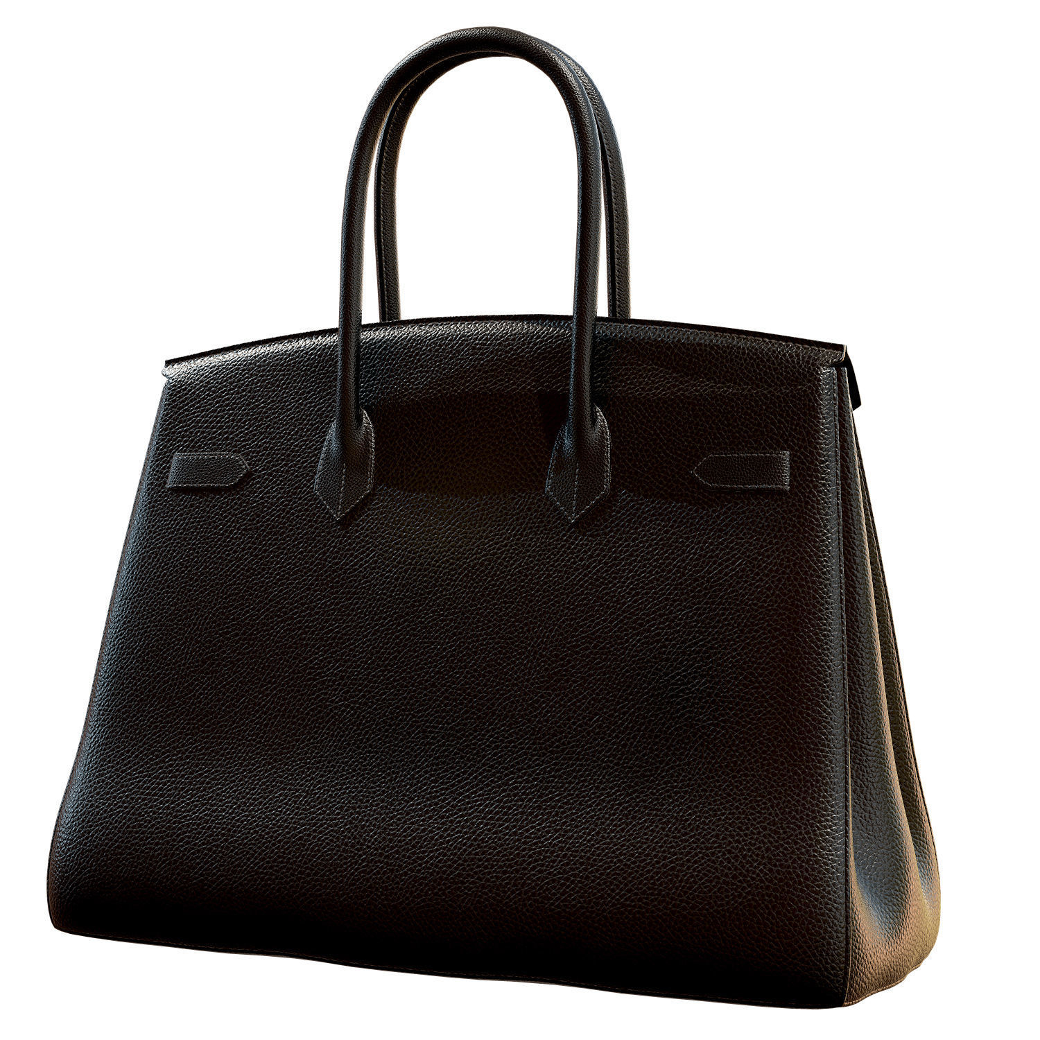 3D model Hermes Birkin Bag Black Leather VR / AR / low-poly | CGTrader