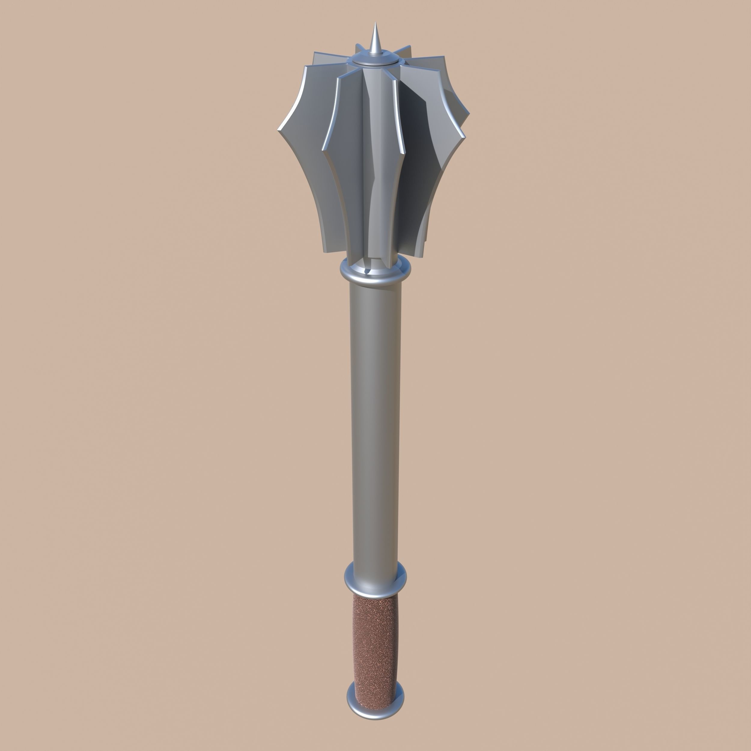 Steel Club Mace - Blunt Weapon free VR / AR / low-poly 3D model | CGTrader