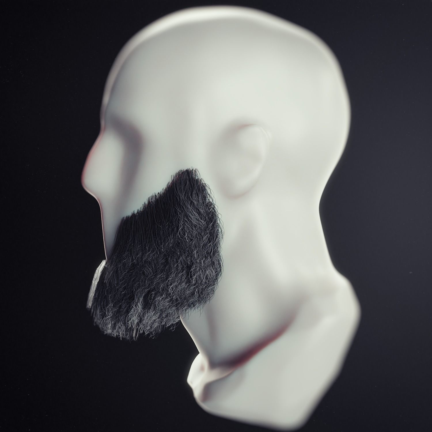 3D model Beard Blender Low Poly 1 VR / AR / low-poly | CGTrader