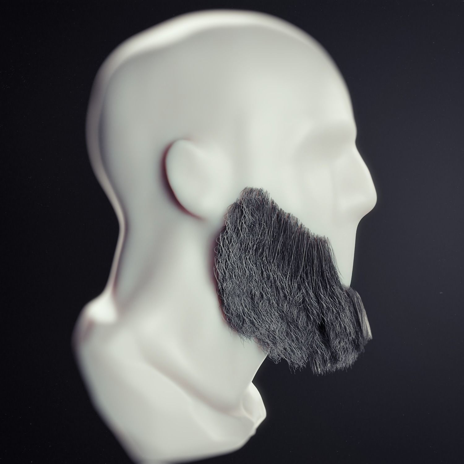 3D model Beard Blender Low Poly 1 VR / AR / low-poly | CGTrader