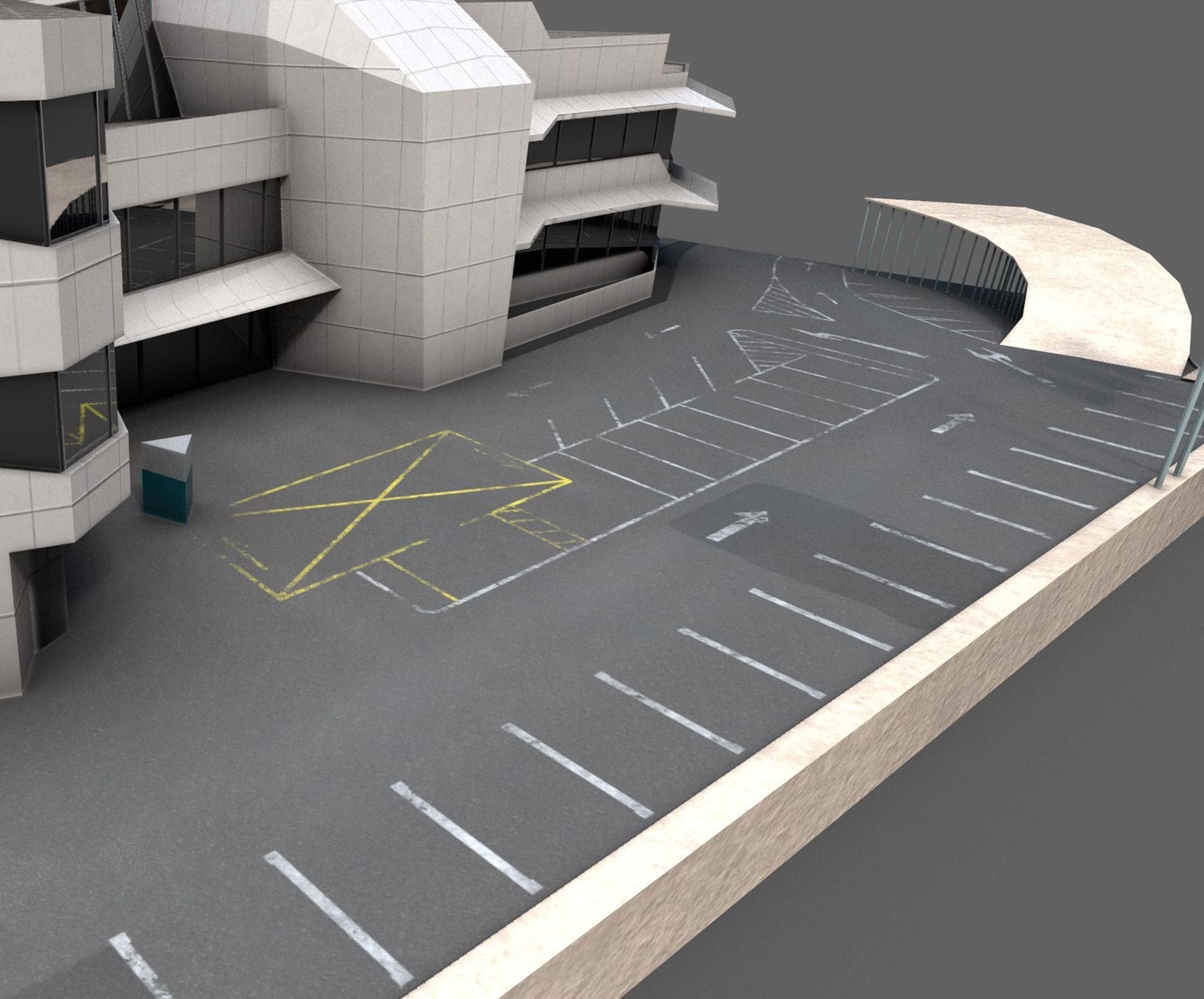 Airport Control Building 3D model | CGTrader