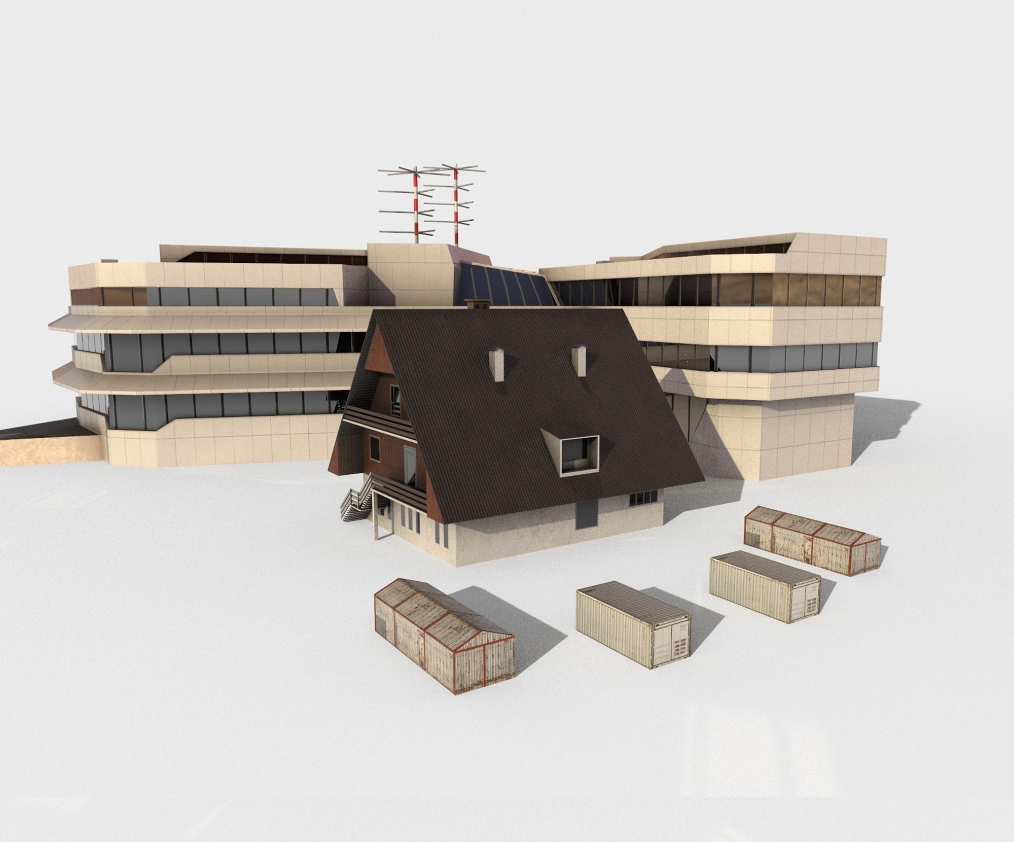 Airport Control Building 3D model | CGTrader