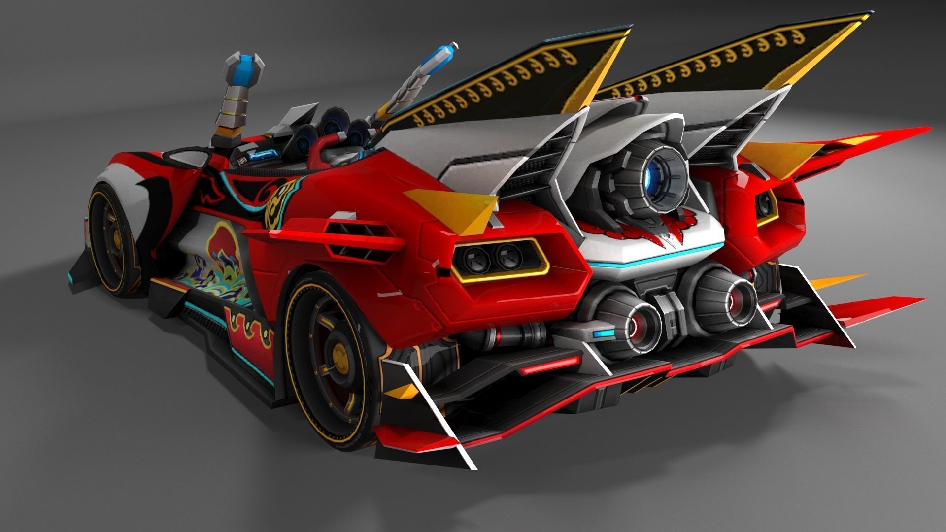 SuperCar Jinghong 3d Model QQ Speed 3D model | CGTrader