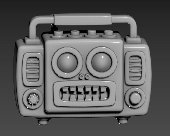 3D model Stylized Creepy Imp Boombox VR / AR / low-poly | CGTrader