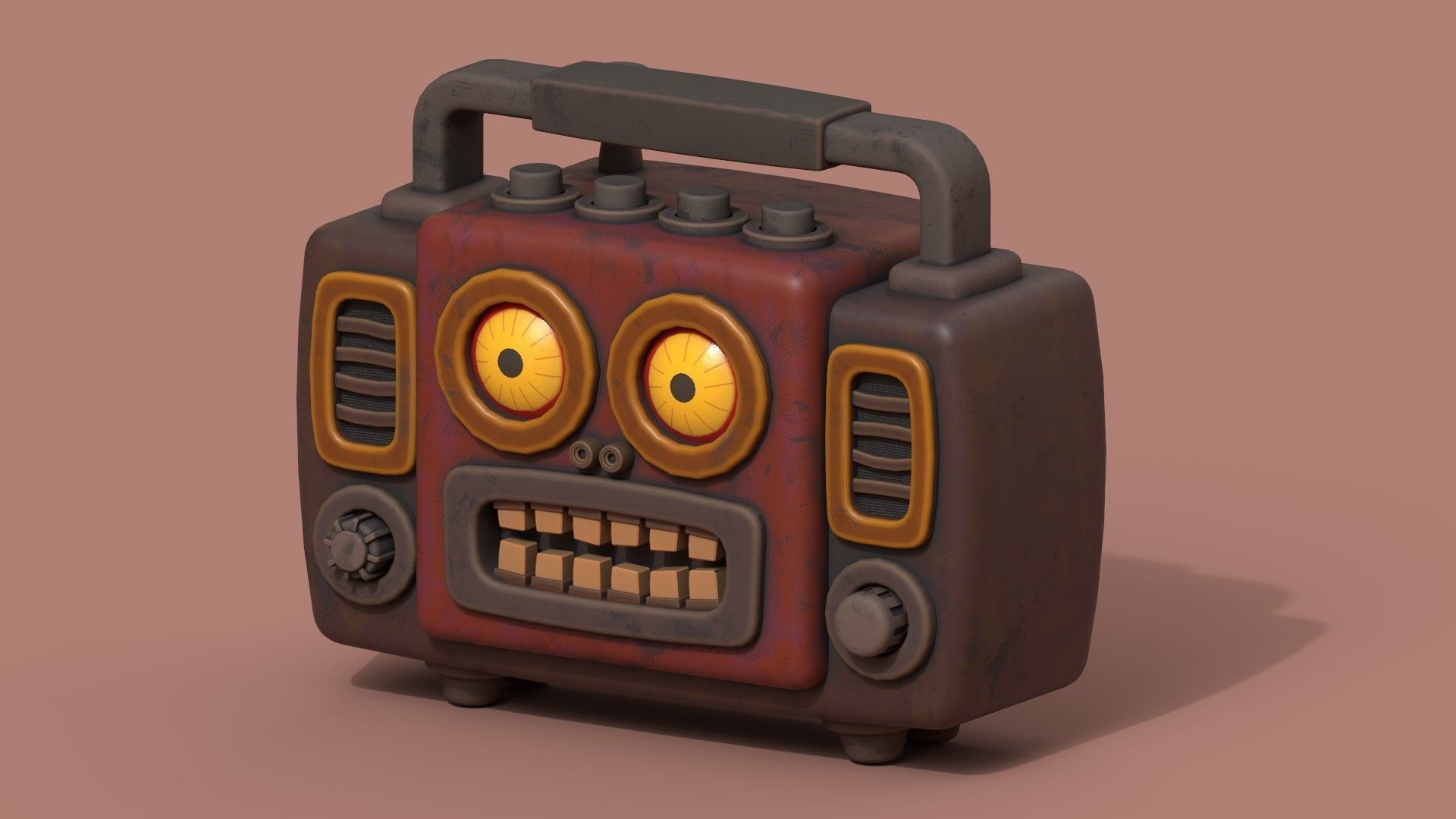3D model Stylized Creepy Imp Boombox VR / AR / low-poly | CGTrader