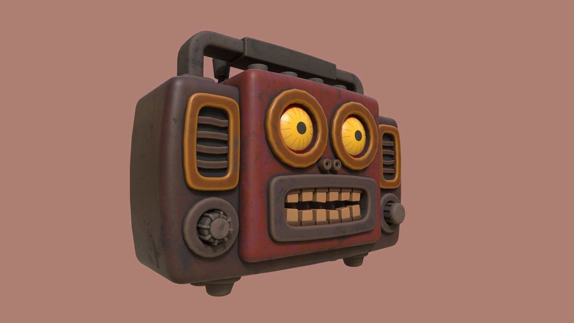 3D model Stylized Creepy Imp Boombox VR / AR / low-poly | CGTrader