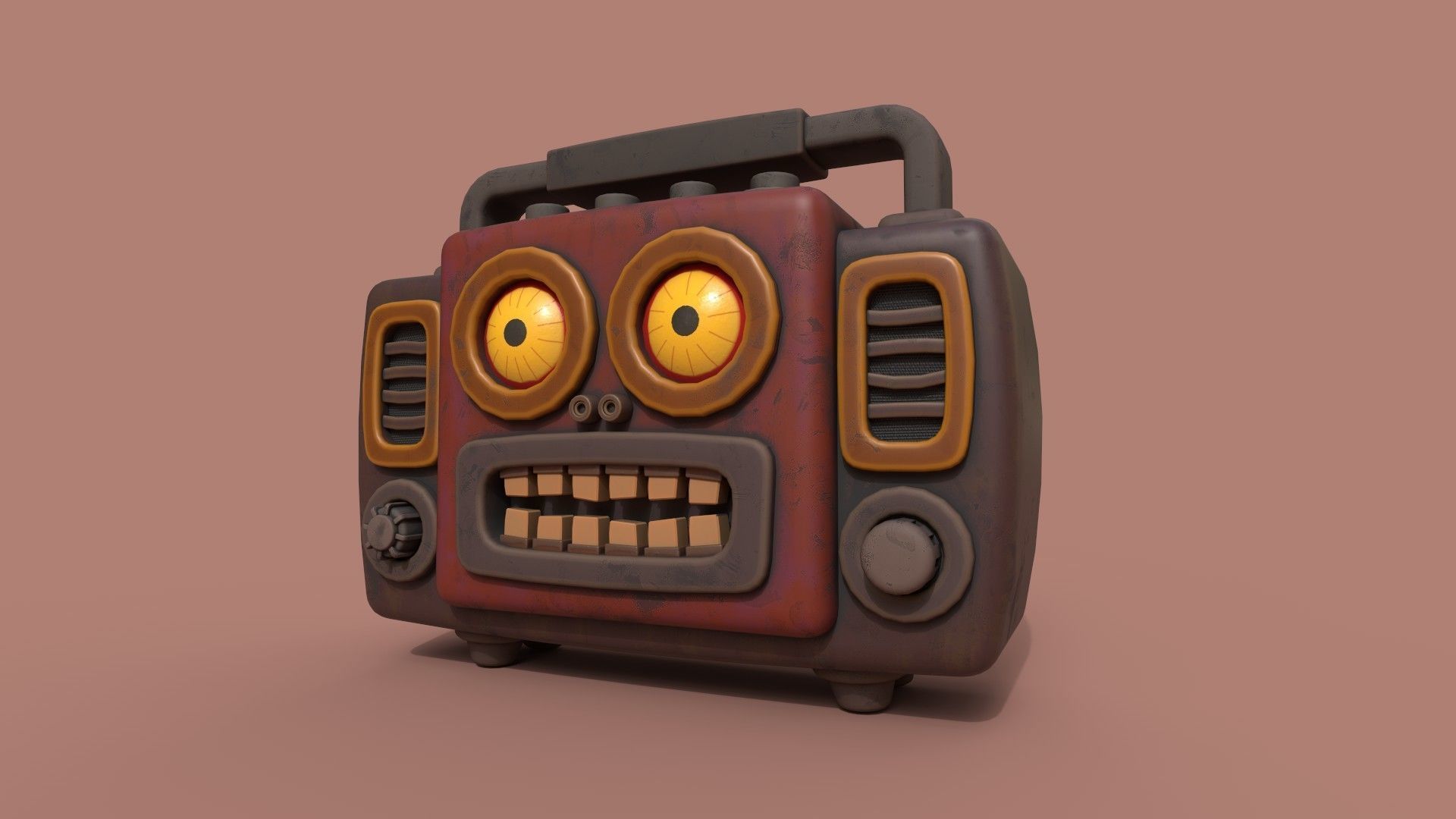 3D model Stylized Creepy Imp Boombox VR / AR / low-poly | CGTrader