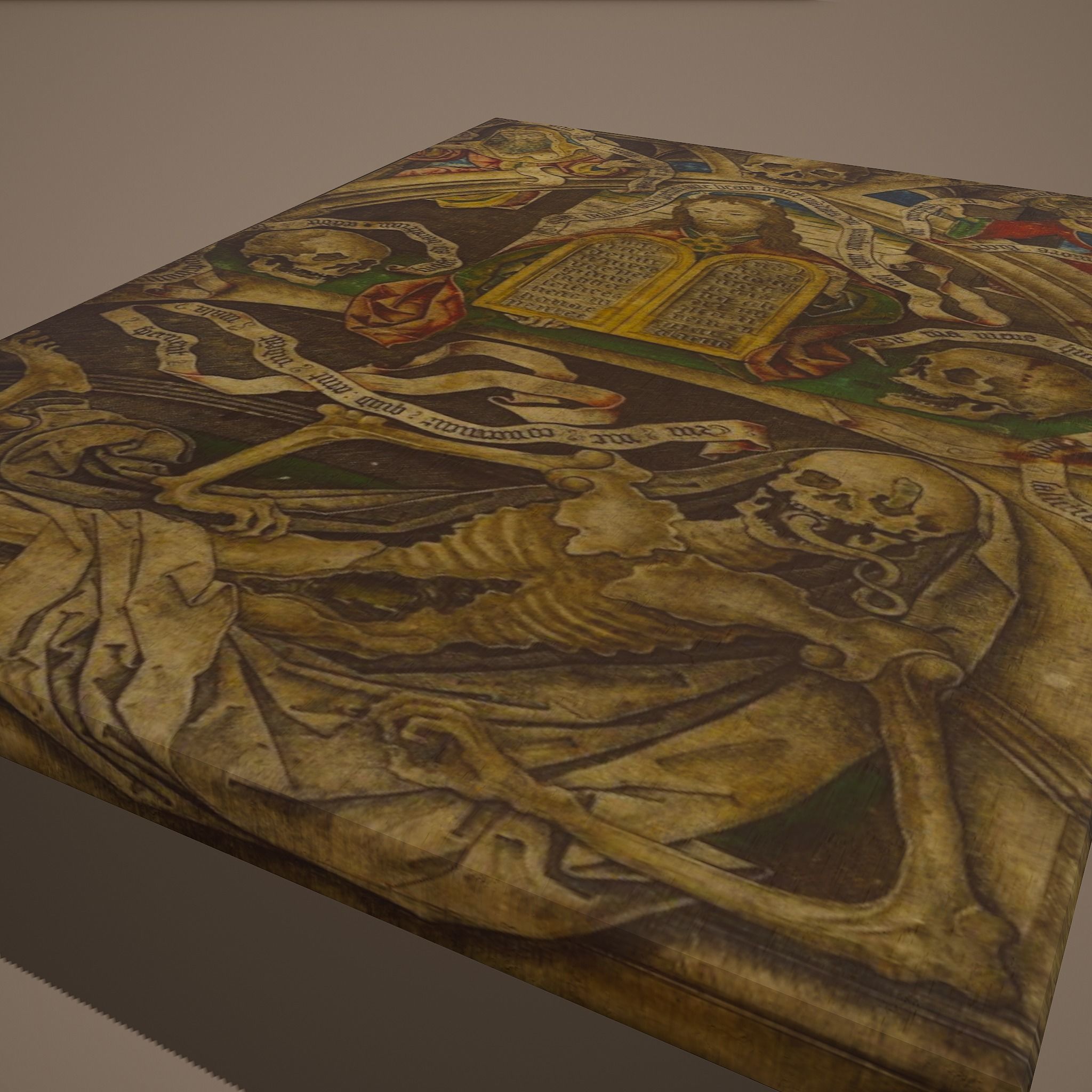 3D model Medieval Skulls Painting VR / AR / low-poly | CGTrader