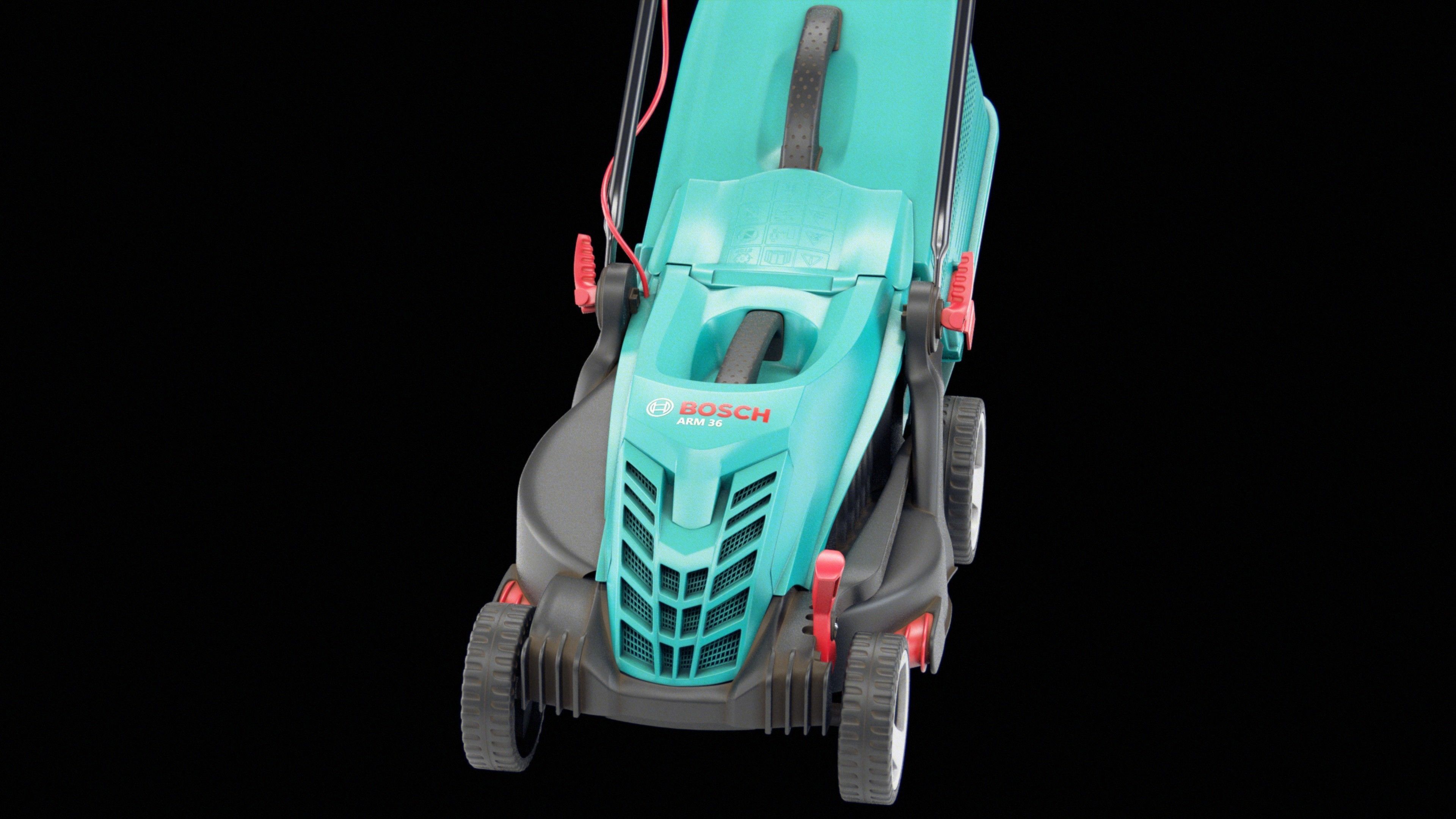 Electric lawn mower BOSCH ARM 36 3D model | CGTrader