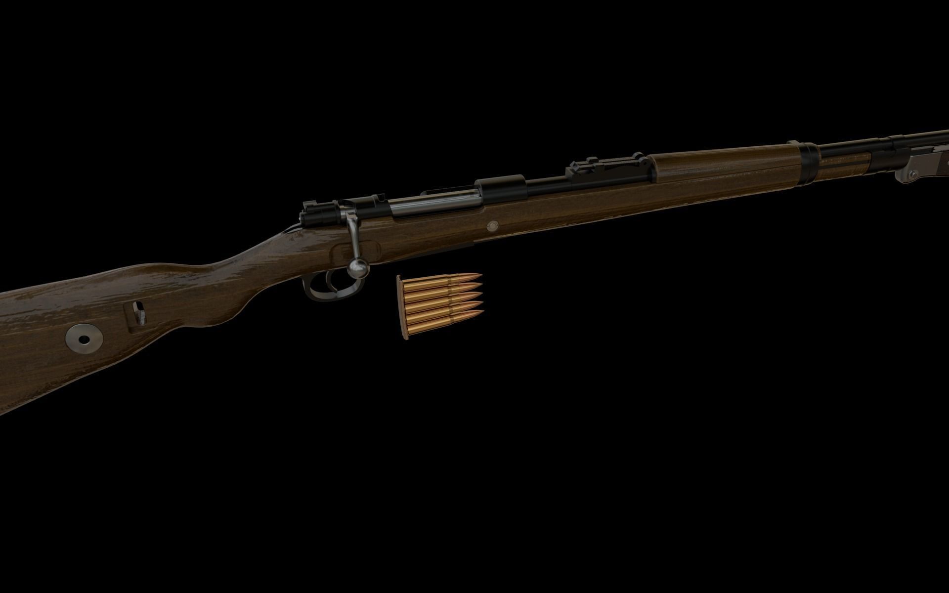 kar98k world war ii rifle 3D model | CGTrader