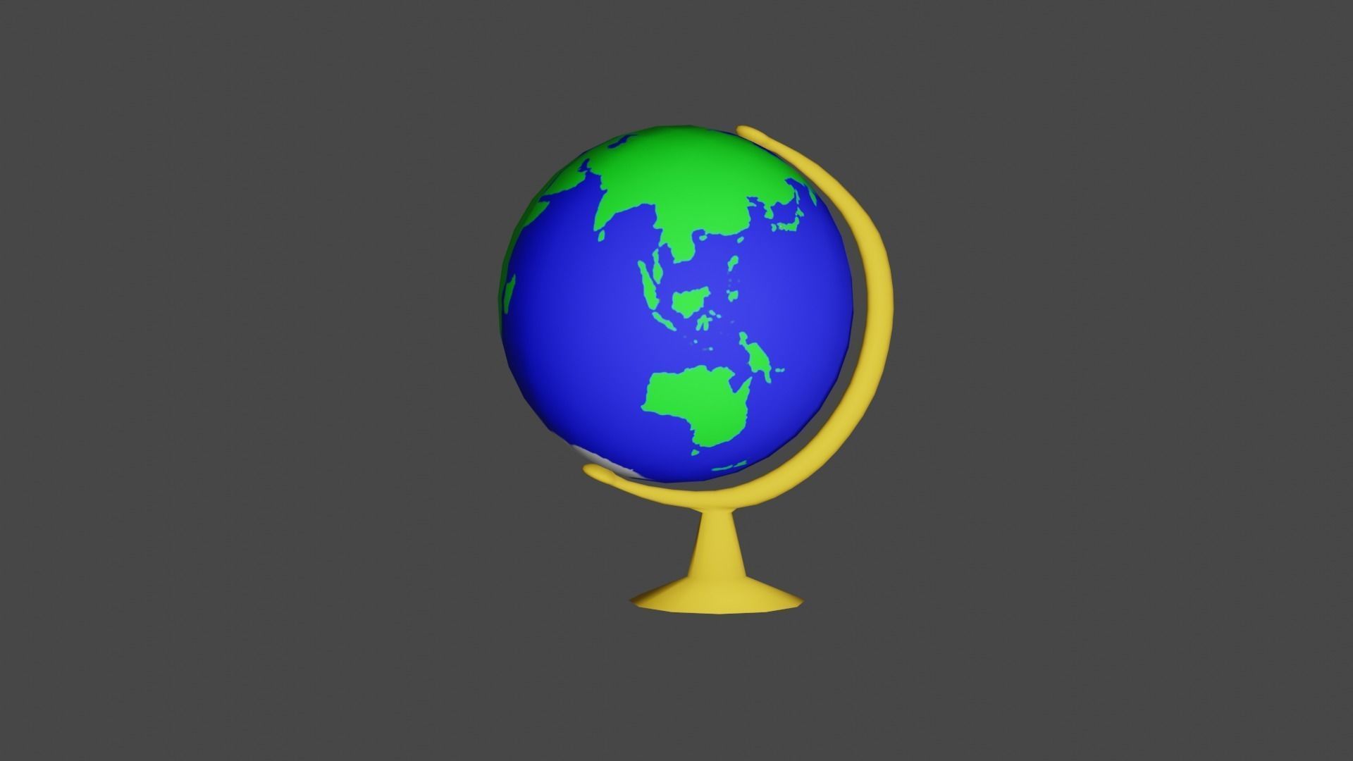 Low Poly Globe Model free VR / AR / low-poly 3D model | CGTrader