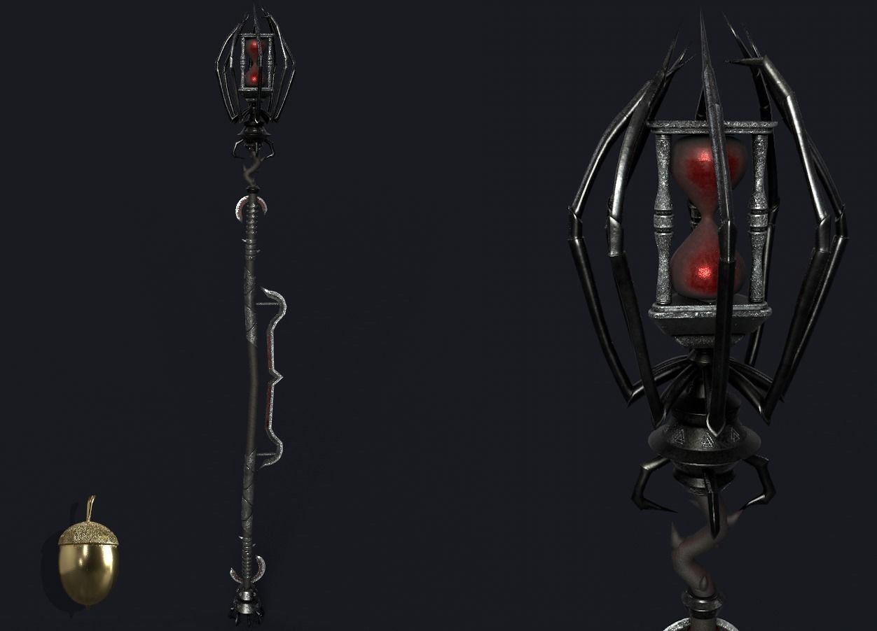 3D model Drow Sorceress Staff VR / AR / low-poly | CGTrader
