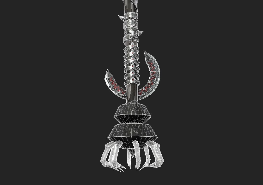 3D model Drow Sorceress Staff VR / AR / low-poly | CGTrader