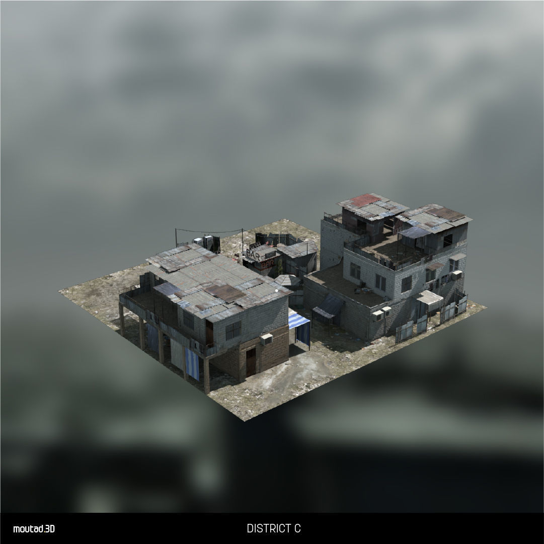 3D model Sprawling Slums VR / AR / low-poly | CGTrader