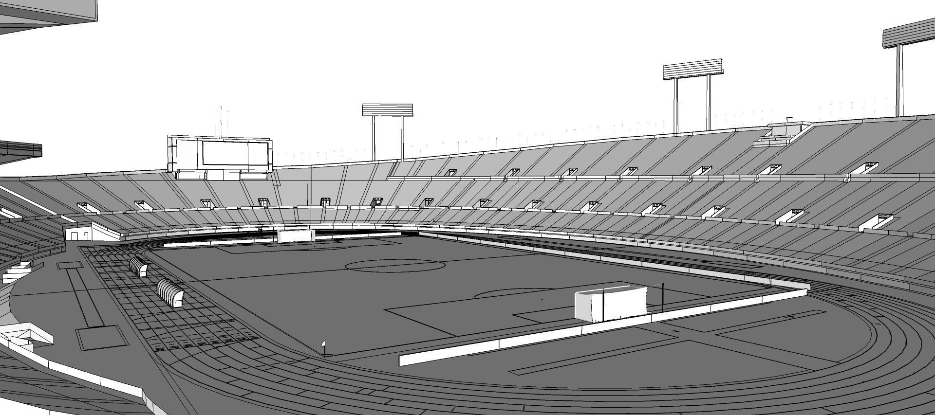 Old National Stadium Tokyo - Japan 3D model | CGTrader