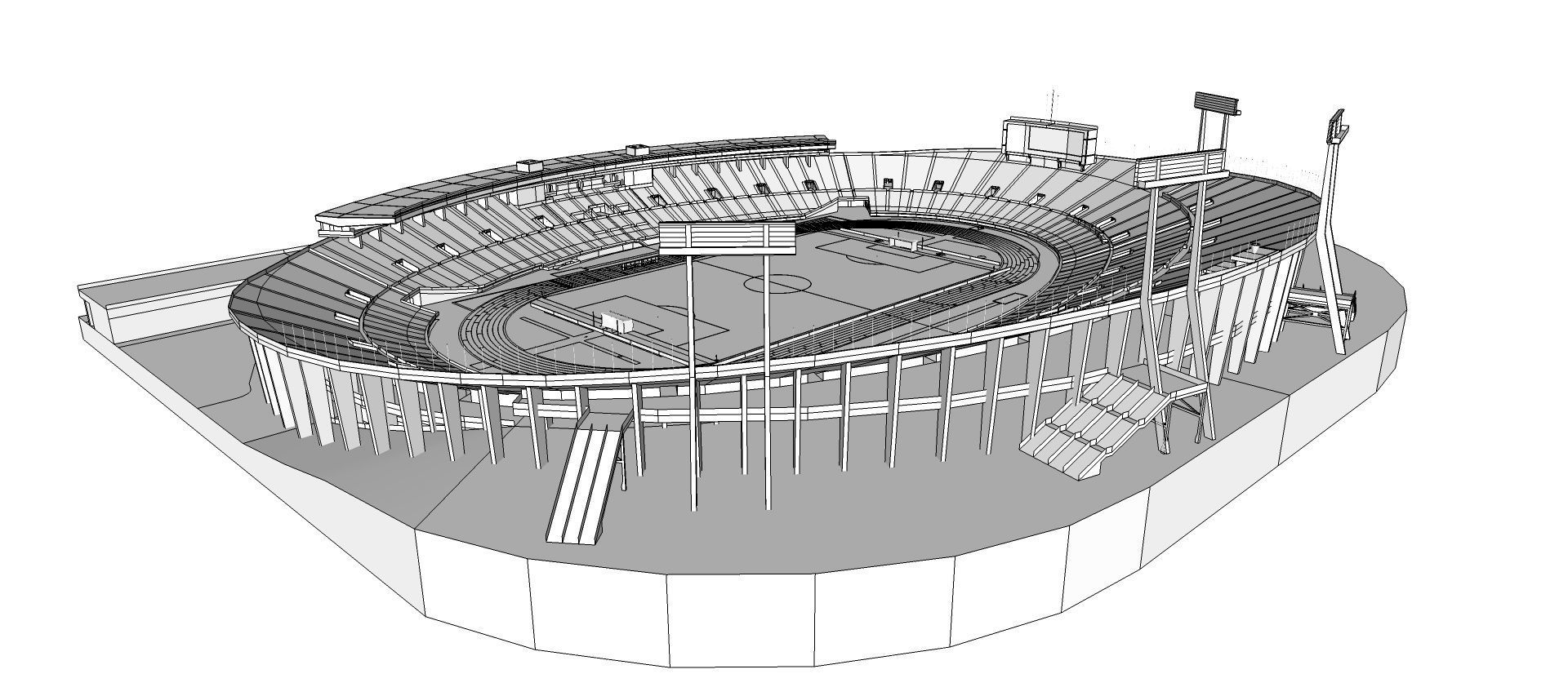 Old National Stadium Tokyo - Japan 3D model | CGTrader