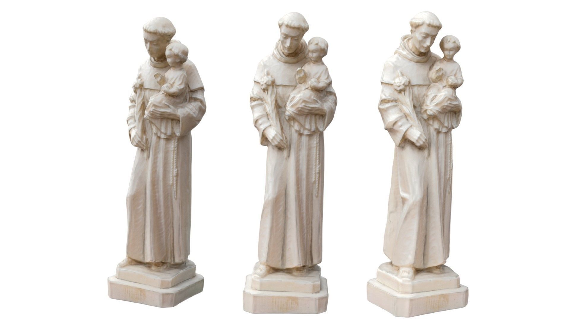 3D model Statue - Saint Anthony Carving VR / AR / low-poly | CGTrader