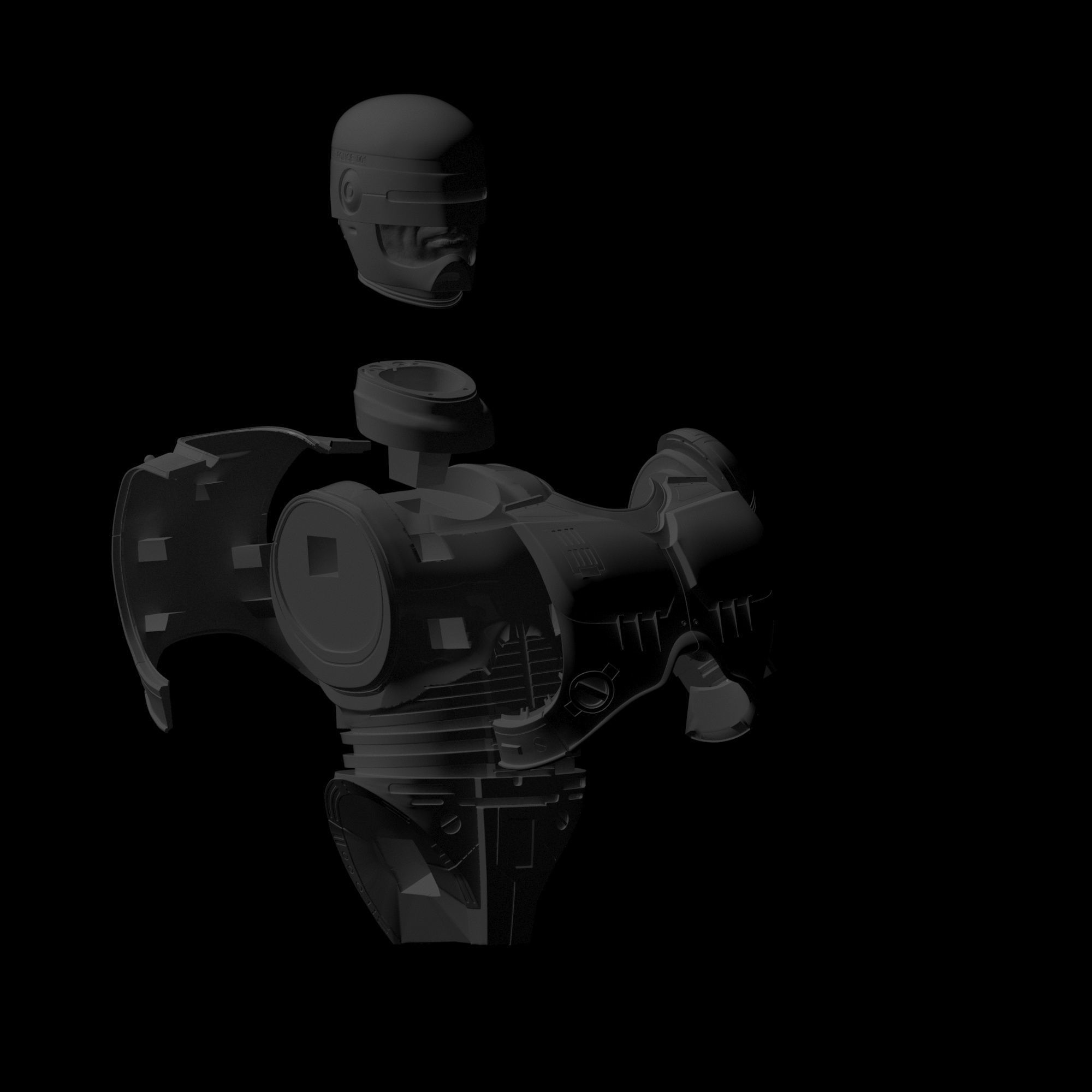 Robocop Statue Fix free 3D model 3D printable | CGTrader