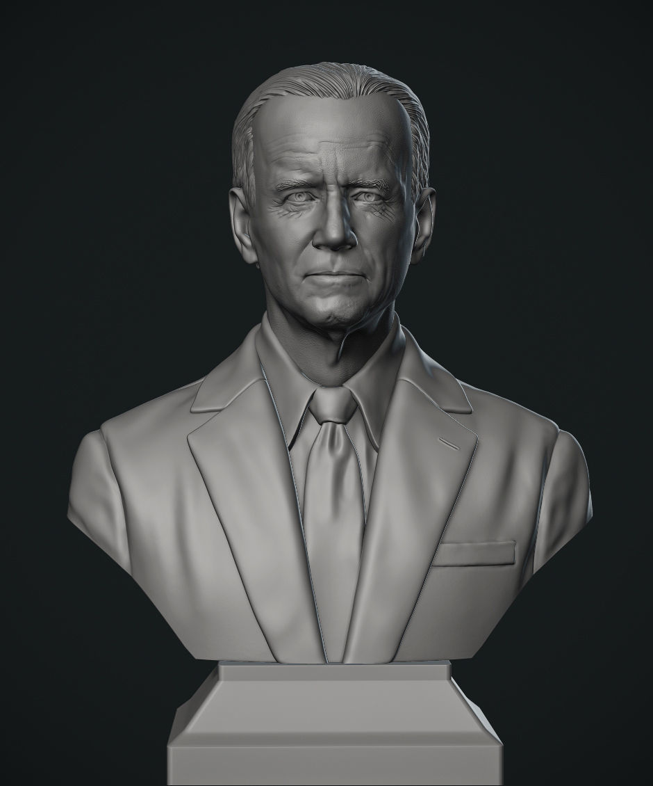 Joe Biden Bust 3D model 3D printable | CGTrader