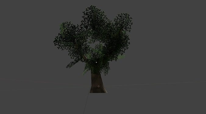 3D model Low Poly Tree Leaf Planes VR / AR / low-poly | CGTrader