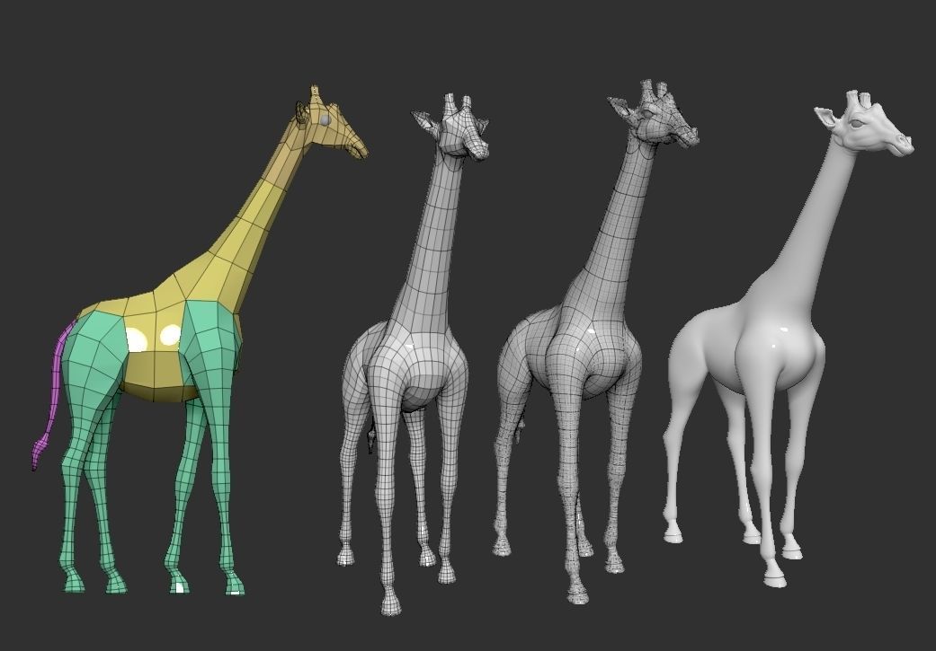 Girafe giraffe 3D model 3D printable | CGTrader