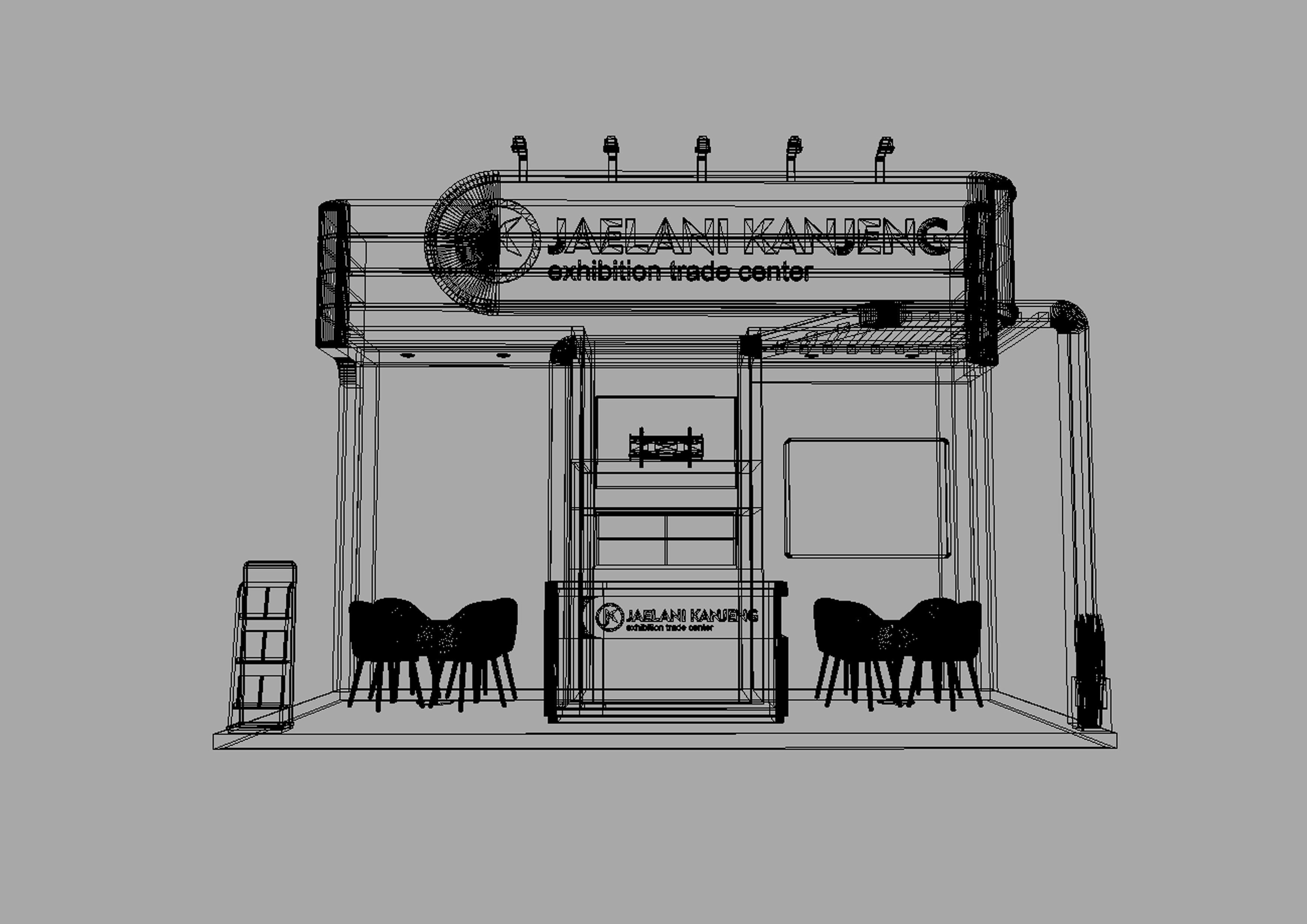 exhibition stand 18 sqm 3D model | CGTrader