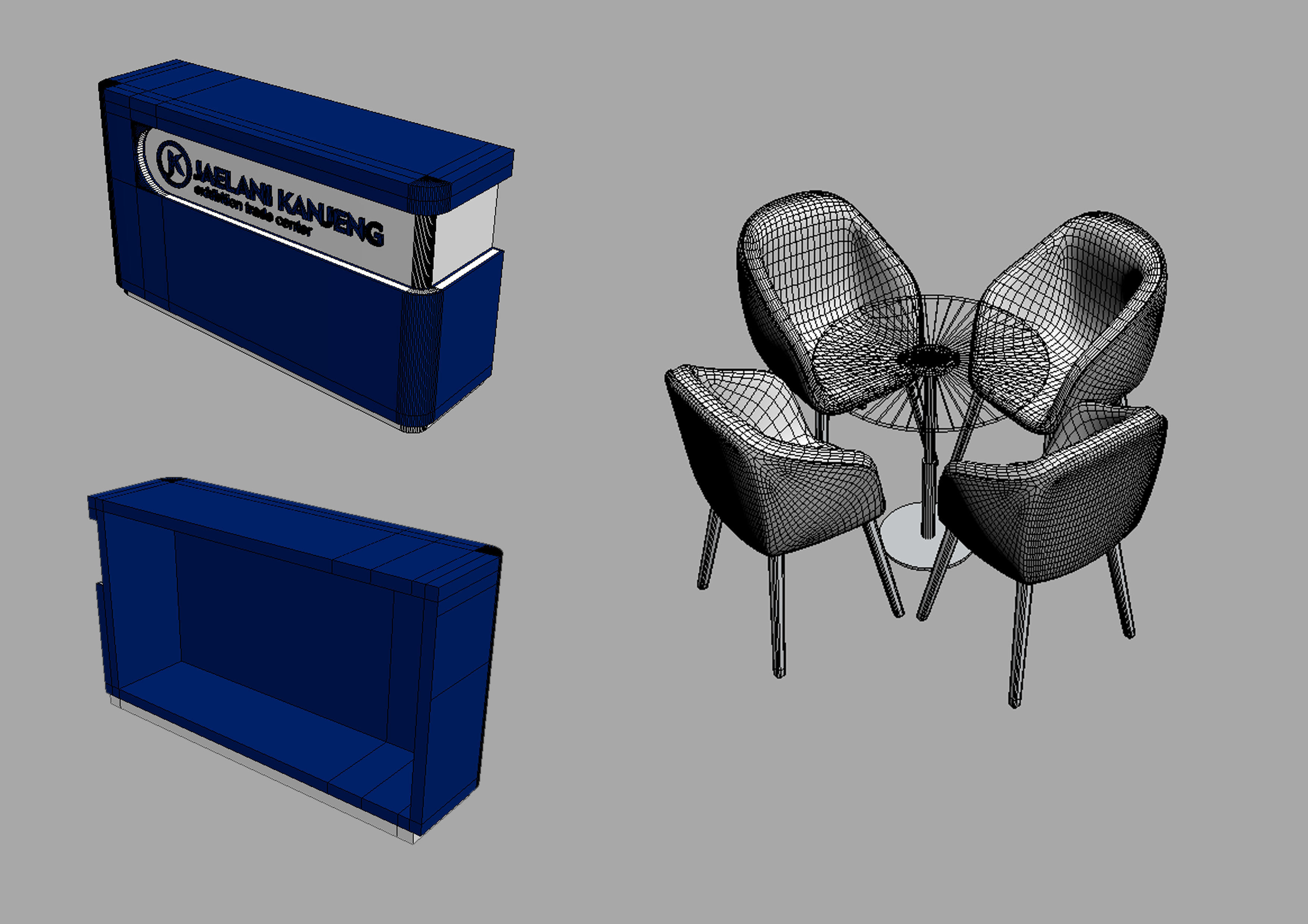 exhibition stand 18 sqm 3D model | CGTrader