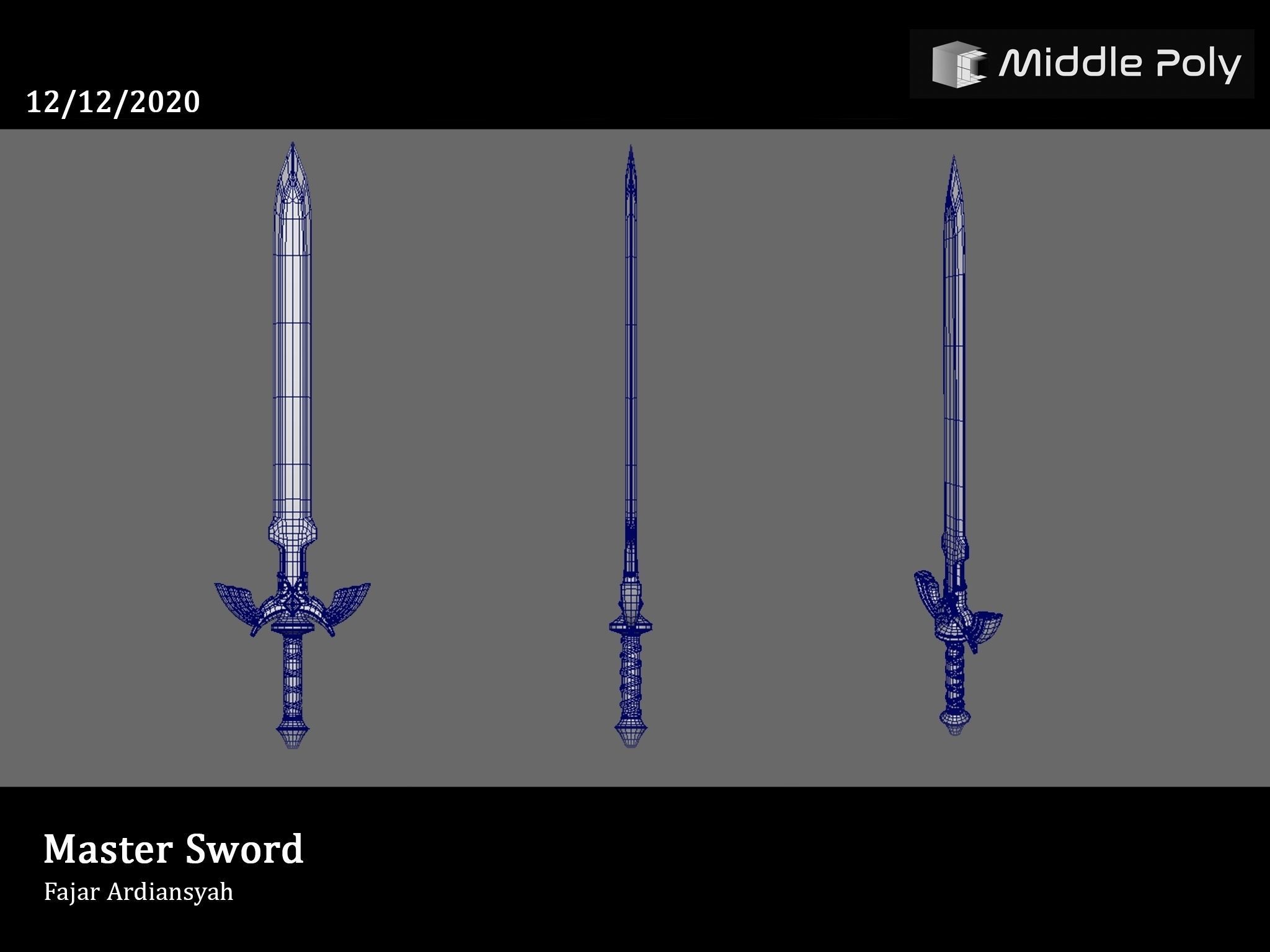 Master Sword Original Concept free VR / AR / low-poly 3D model | CGTrader