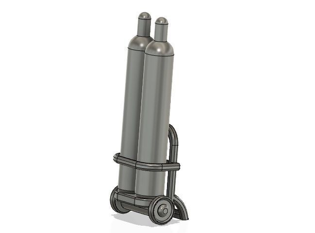 Gas Cylinder 3D model 3D printable | CGTrader