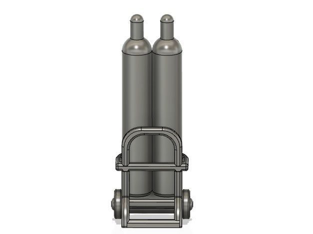 Gas Cylinder 3D model 3D printable | CGTrader