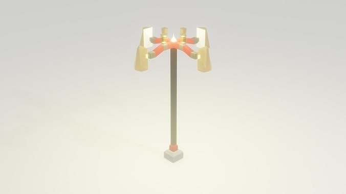 Low Poly Street Lamp free VR / AR / low-poly 3D model | CGTrader