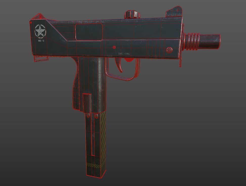 3D model MAC 10 GUN VR / AR / low-poly | CGTrader