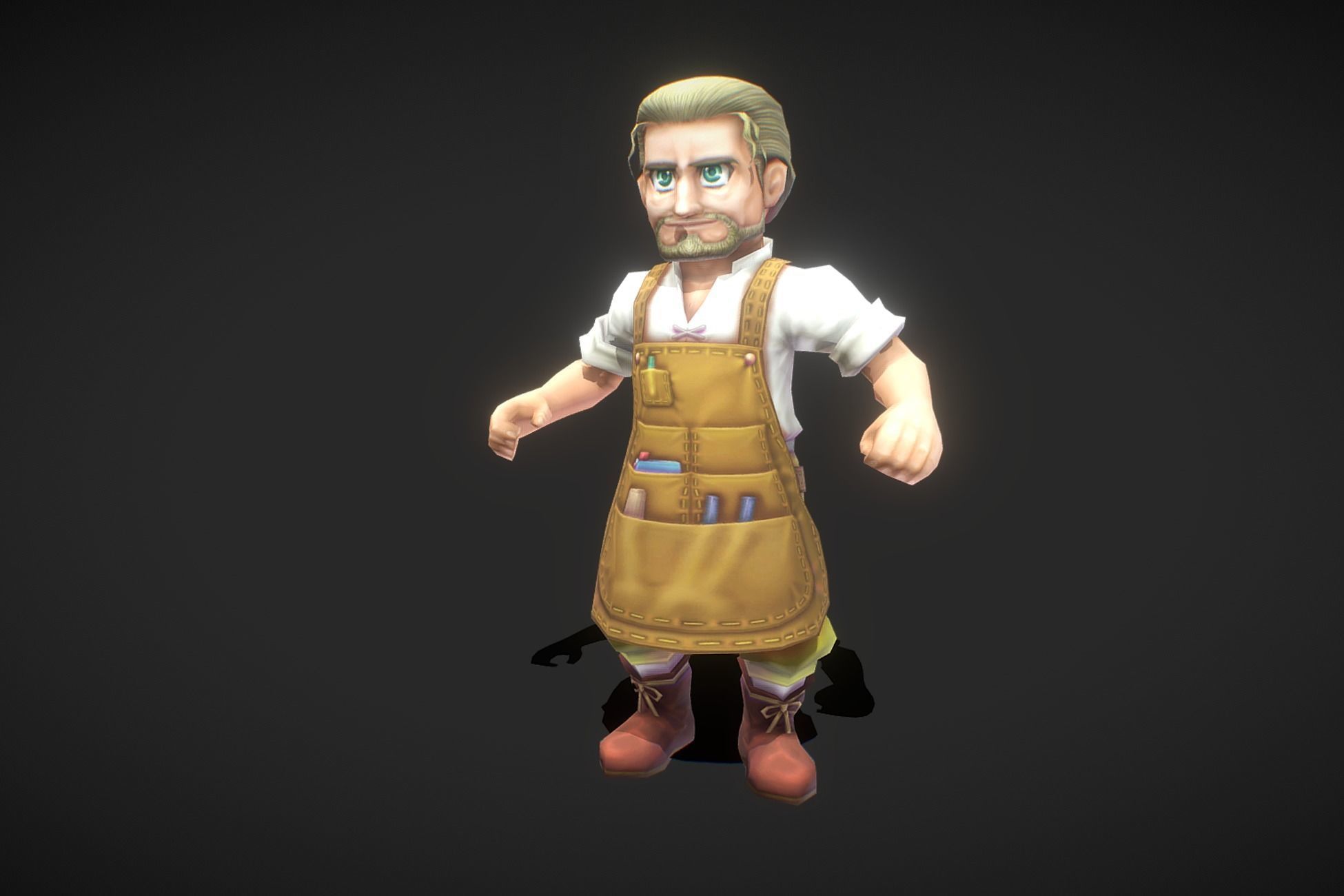 3D model Fantasy RPG Craftsman VR / AR / low-poly | CGTrader